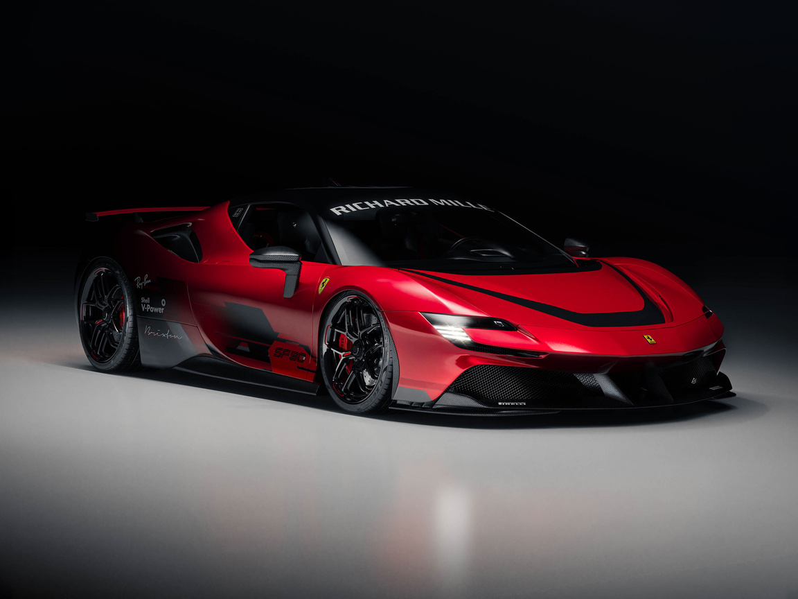 1152x864 Ferrari Sf90 V8 Turbo Engine Wallpaper,1152x864 Resolution HD ...