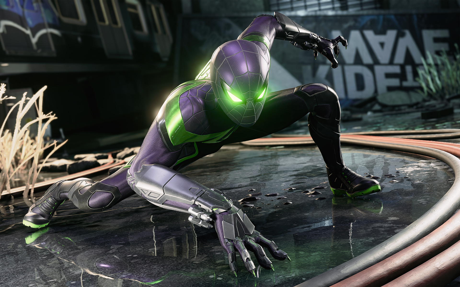 1920x1200 Fighting Stance Marvels Spider Man Miles Morales 4k 1080P ...