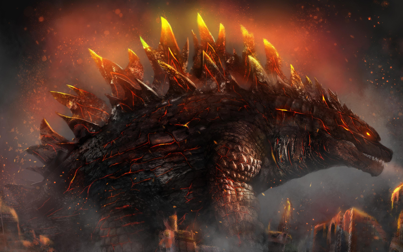 1680x1050 Fire Godzilla 4k Wallpaper,1680x1050 Resolution HD 4k ...