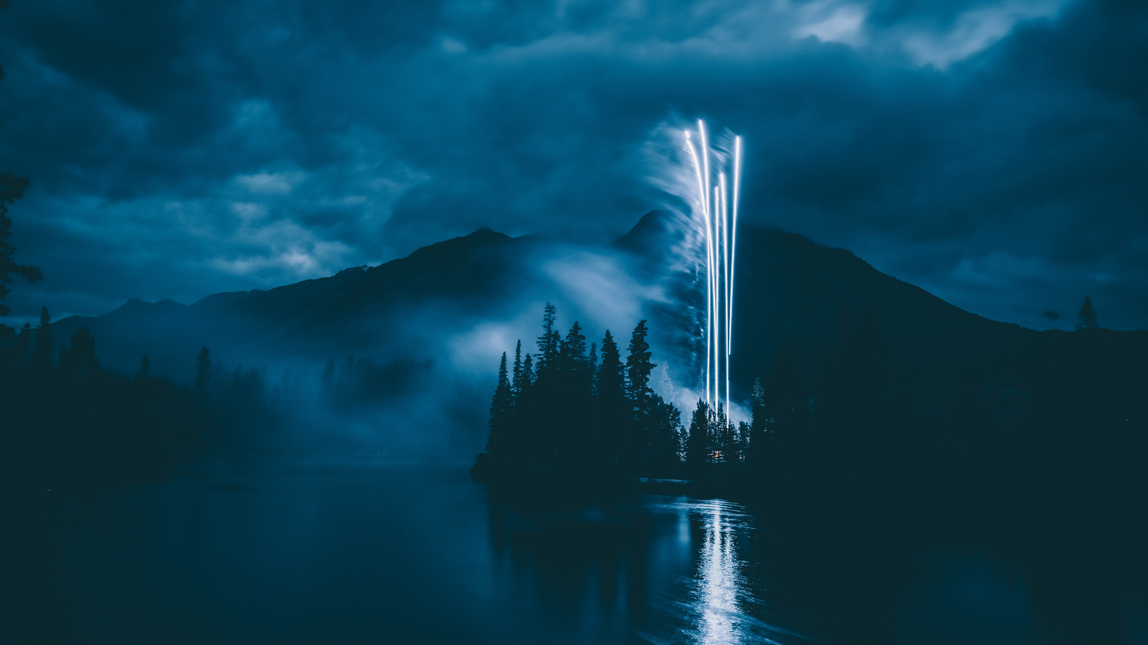 3840x2160 Fireworks Landscape 5k 4K ,HD 4k Wallpapers,Images ...