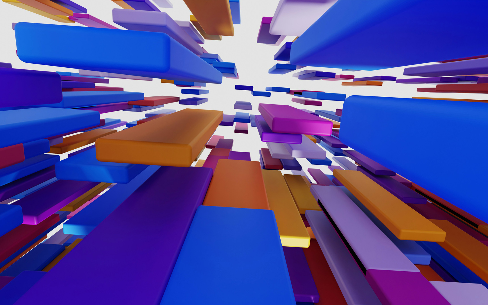 1680x1050 Floating Geometry Colorful 3d Block Array Wallpaper,1680x1050 ...