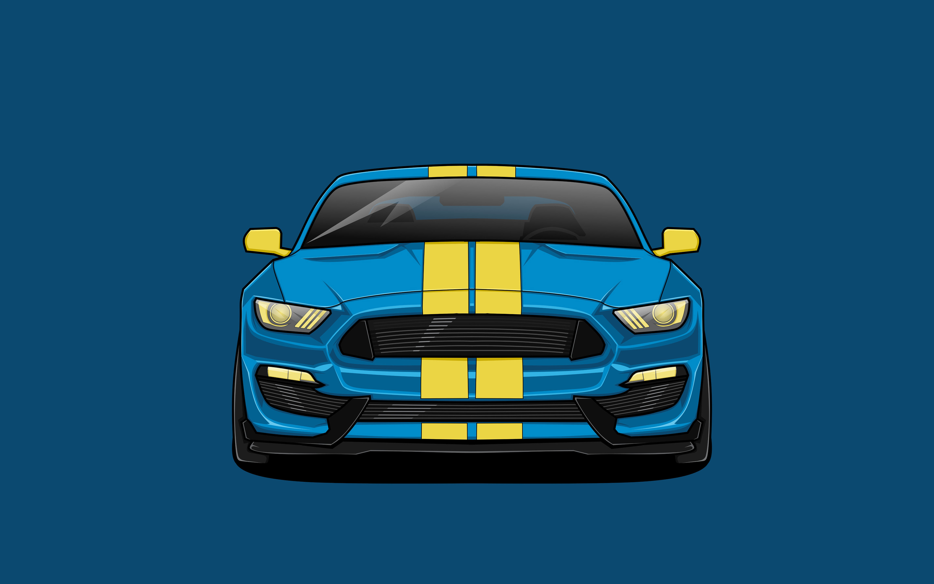 3840x2400 Ford Mustang Artwork 4K ,HD 4k Wallpapers,Images,Backgrounds ...