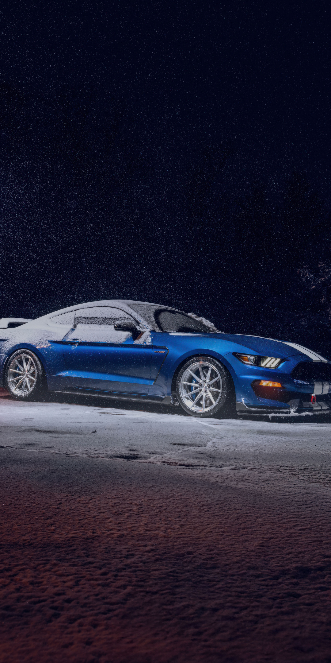 1080x2160 Ford Mustang In Snow Capped Muscle One Plus 5T,Honor 7x,Honor ...