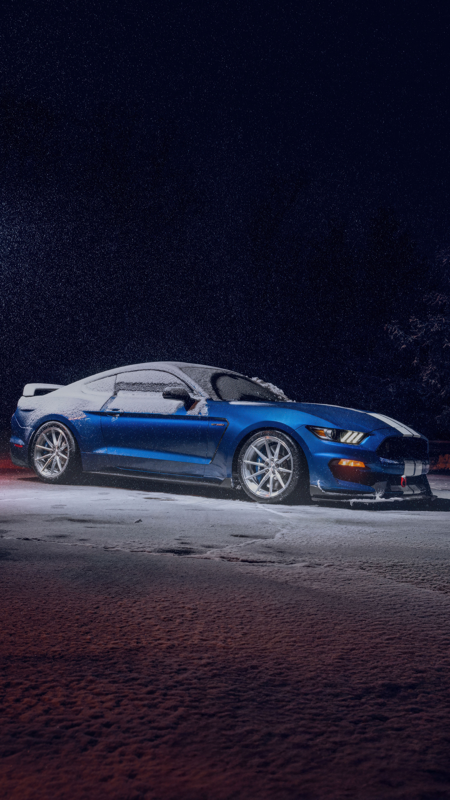 1440x2560 Ford Mustang In Snow Capped Muscle Samsung Galaxy S6,S7 ...