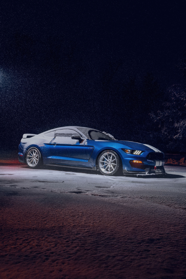 640x960 Ford Mustang In Snow Capped Muscle iPhone 4, iPhone 4S ,HD 4k ...