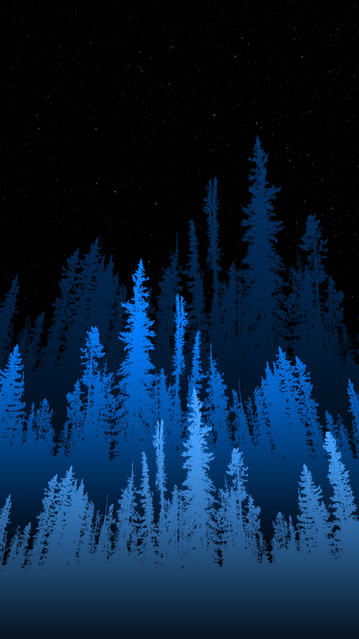 720x1280 Forest Long Blue Trees 4k Moto G,X Xperia Z1,Z3 Compact,Galaxy ...