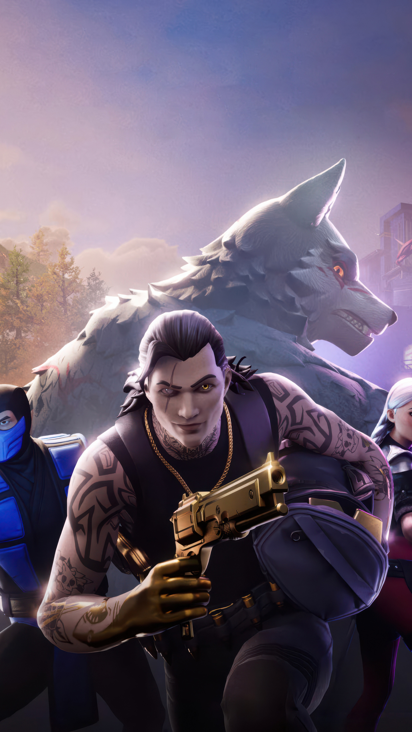 1440x2560 Fortnite Battle Royale X Mortal Kombat Samsung Galaxy S6,S7 ...