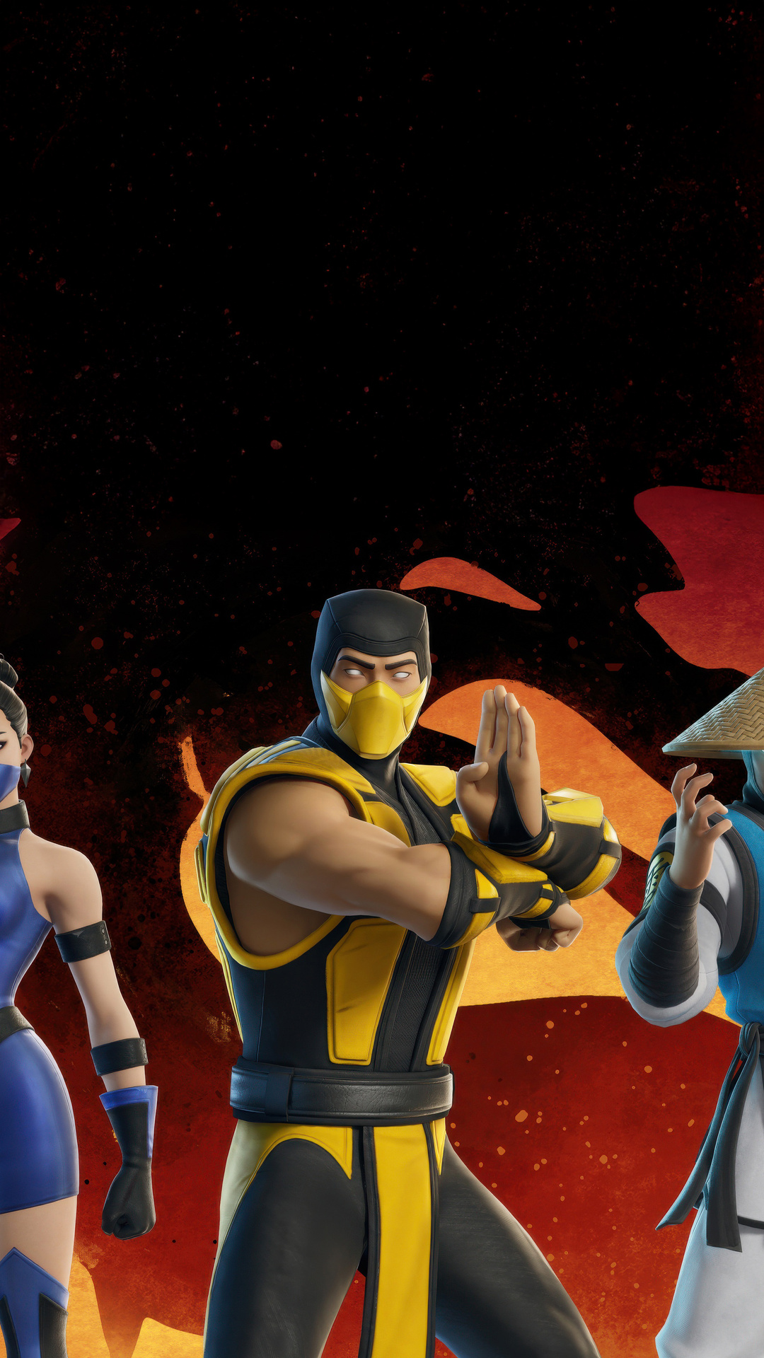 1080x1920 Fortnite Lawless Kitana X Scorpion Raiden Outfit Iphone 7,6s ...