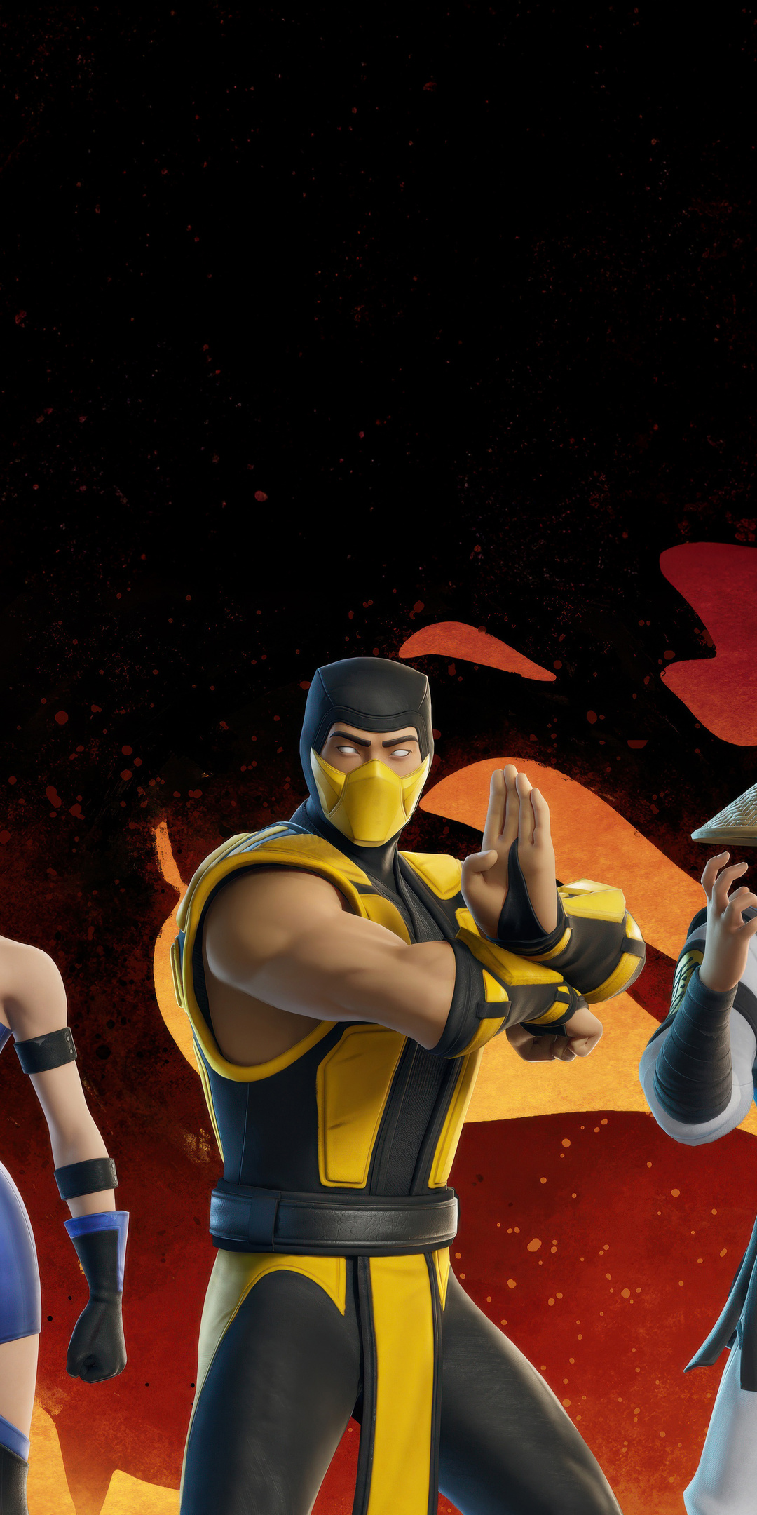 1080x2160 Fortnite Lawless Kitana X Scorpion Raiden Outfit One Plus 5T ...