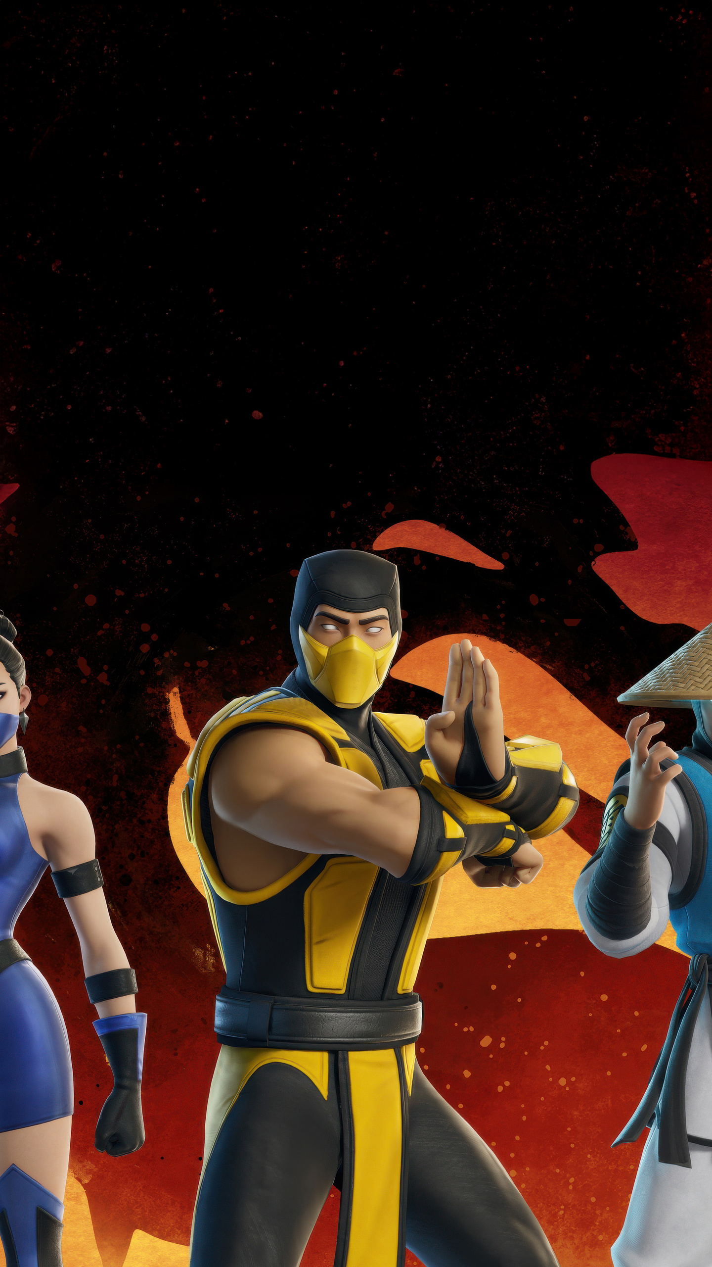 1440x2560 Fortnite Lawless Kitana X Scorpion Raiden Outfit Samsung ...