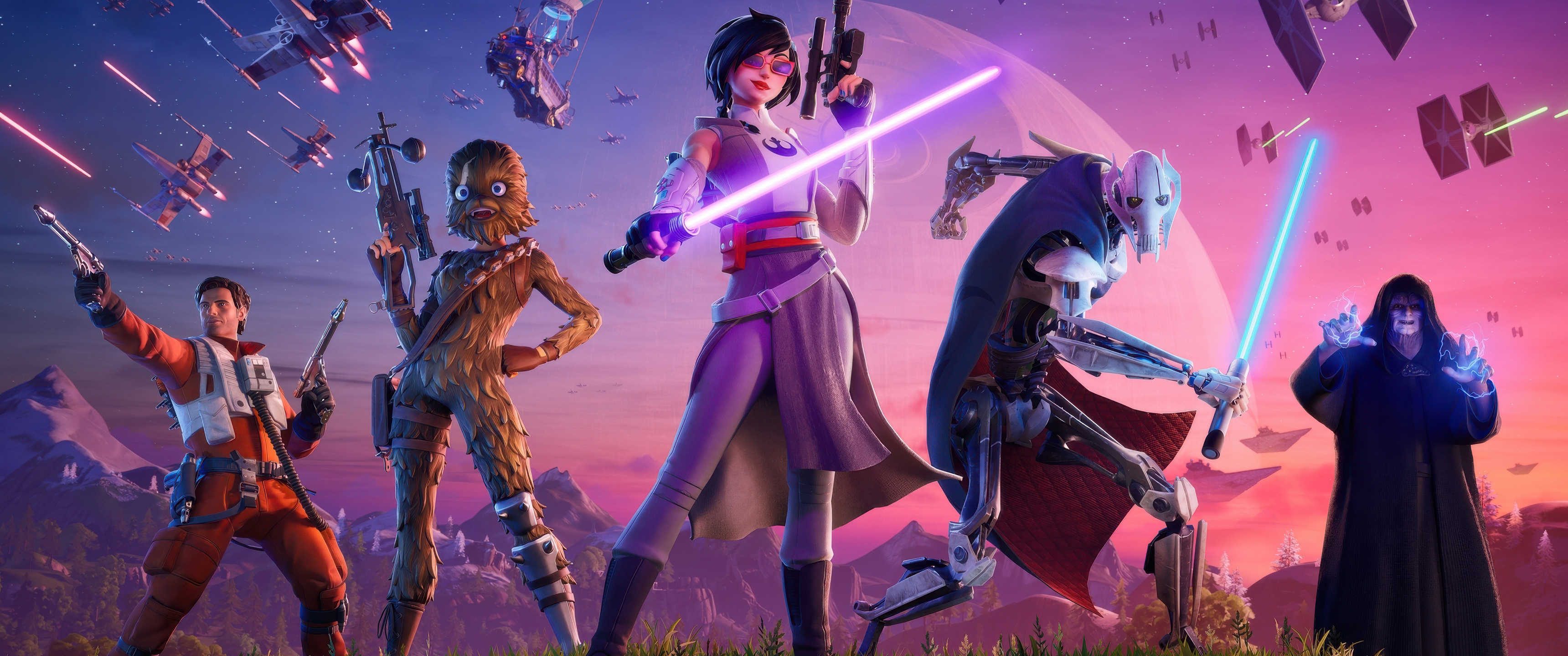 3440x1440 Fortnite Star Wars Galactic Battle Royale UltraWide Quad HD ...