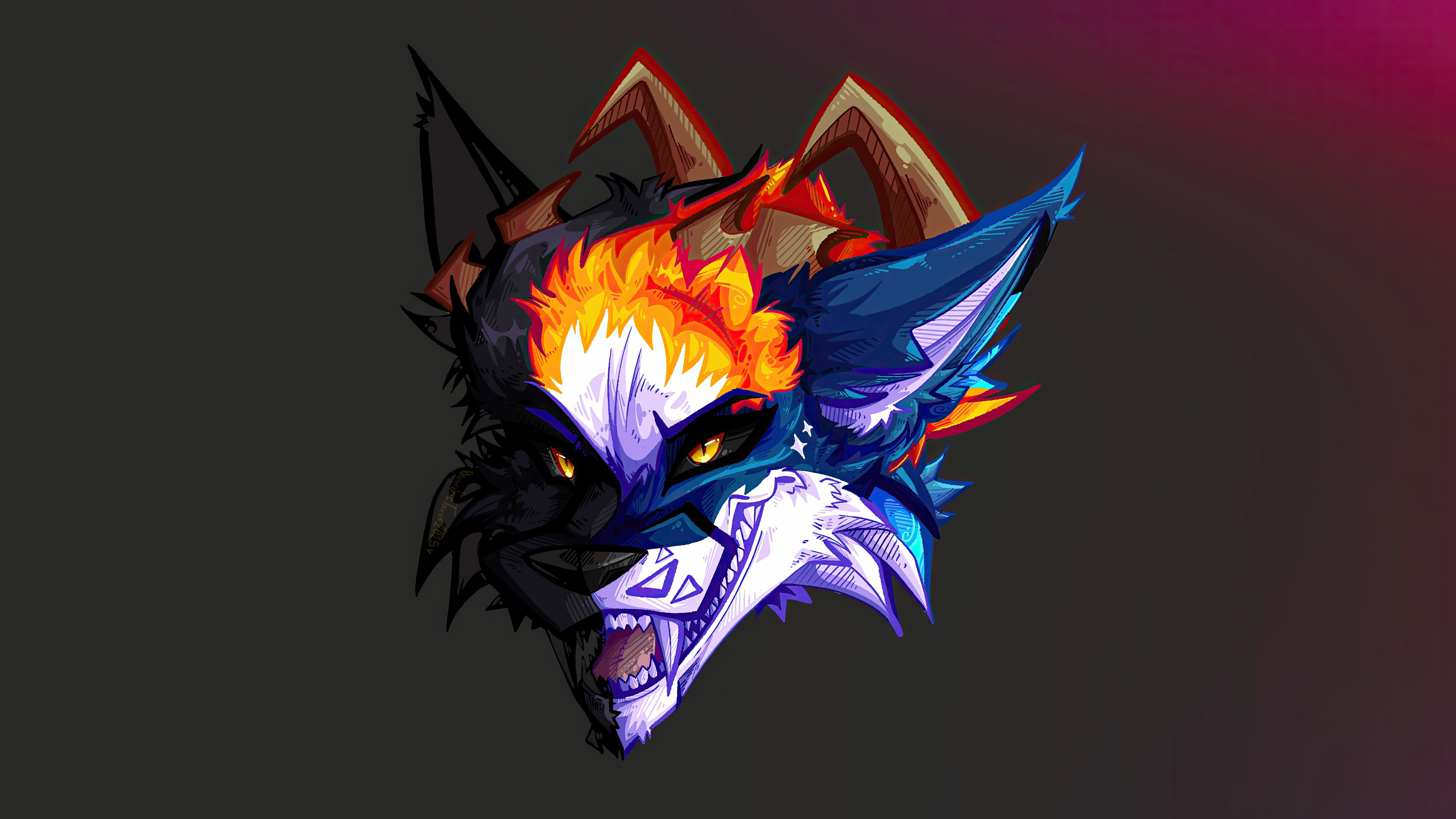 3840x2160 Fox Minimal 4k 4K ,HD 4k Wallpapers,Images,Backgrounds,Photos ...