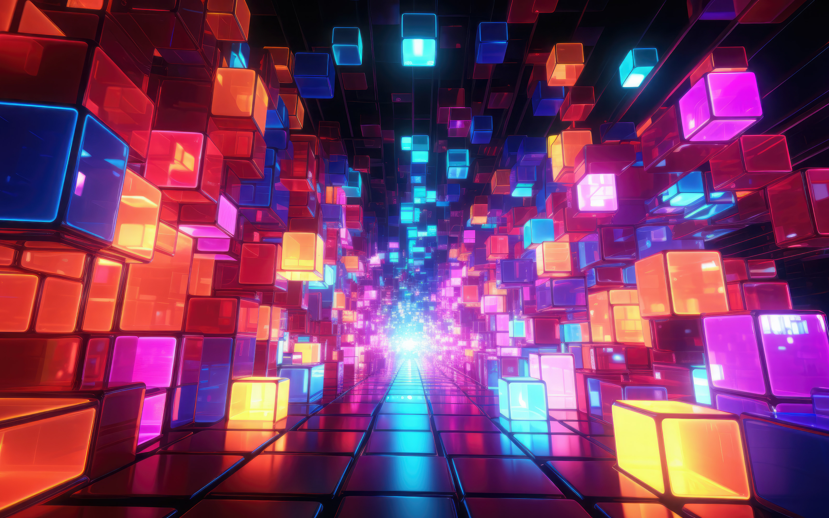 2880x1800 Futuristic Style Cubes Abstract 4k Macbook Pro Retina ,HD 4k ...