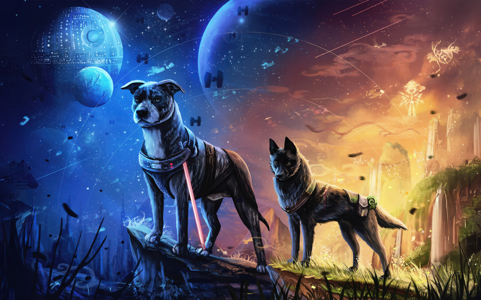 1680x1050 Galactic Dogs Of The Universe Wallpaper,1680x1050 Resolution ...