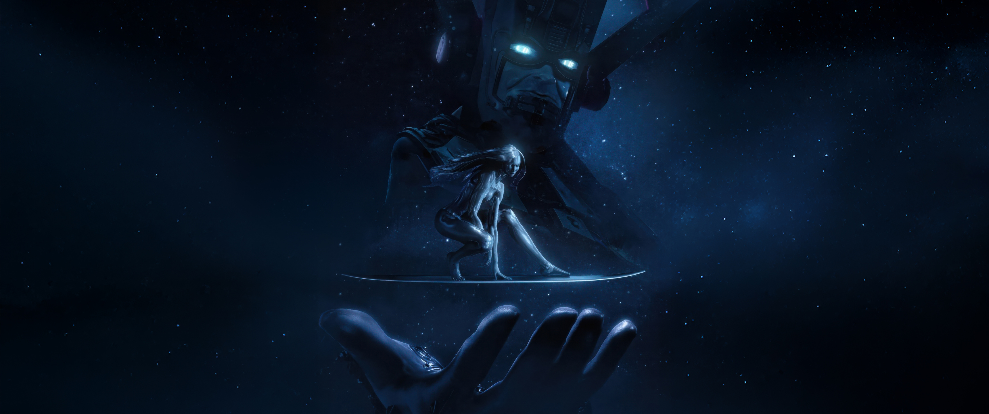 3440x1440 Galactus And Silver Surfer In The Fantastic Four First Steps UltraWide Quad HD 1440P ...