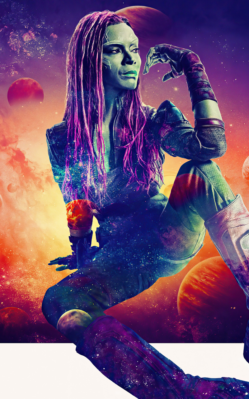 800x1280 Gamora Guardians Of The Galaxy Vol 3 4k Nexus 7,Samsung Galaxy ...