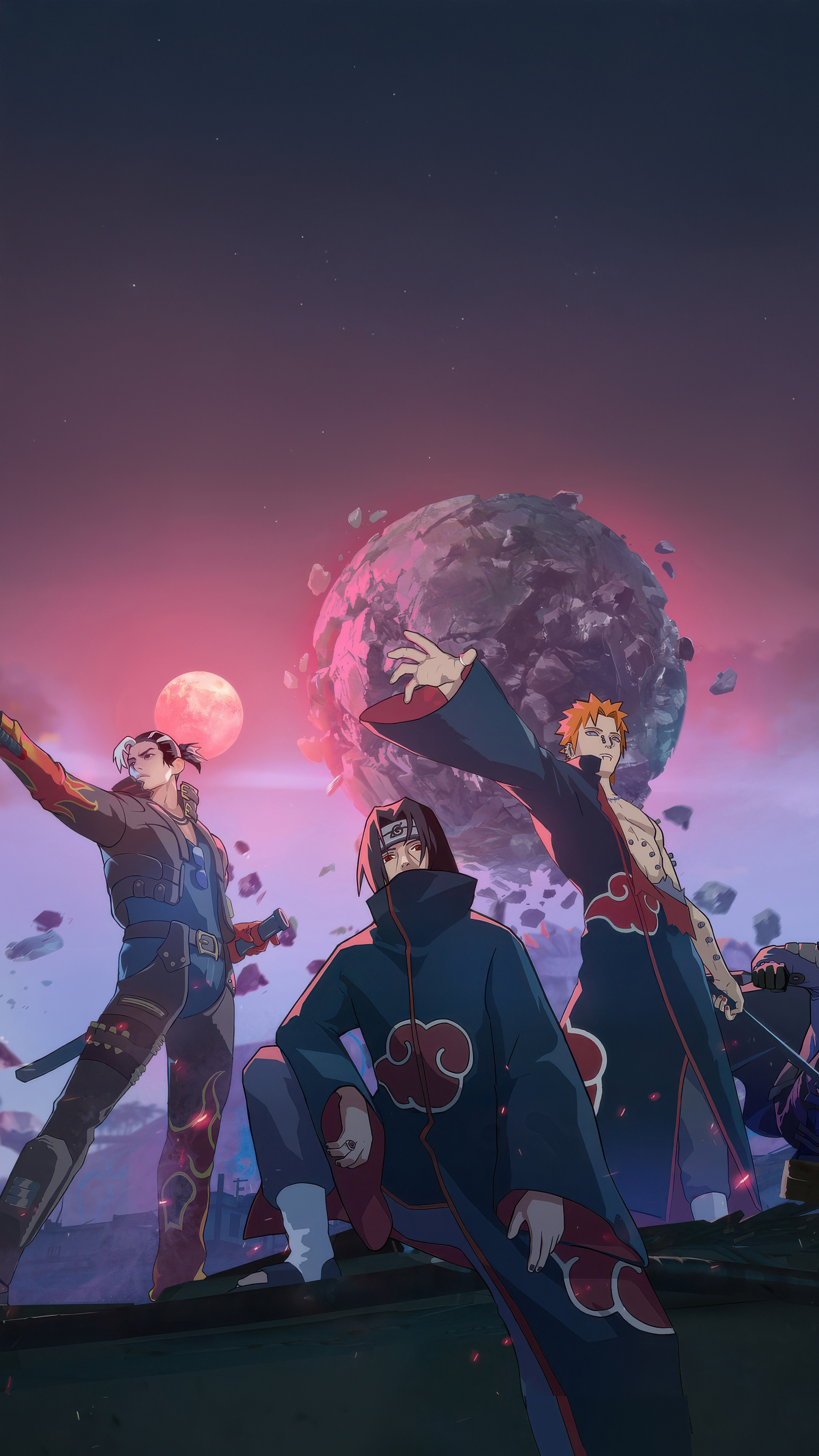 2160x3840 Gareena Free Fire X Naruto Shippuden Sony Xperia X,XZ,Z5 ...