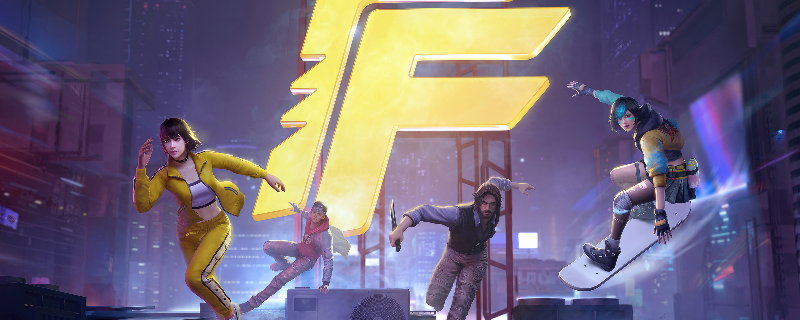 2560x1024 Garena Free Fire Team 4k 2023 Wallpaper,2560x1024 Resolution ...