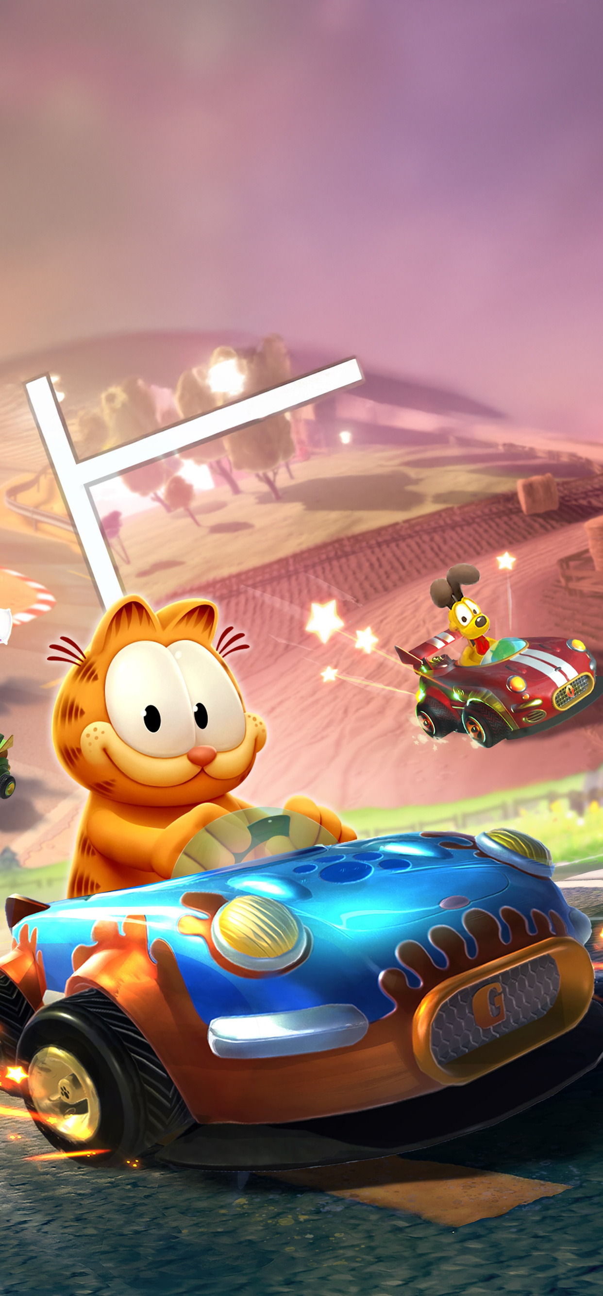 1242x2668 Garfield Kart Furious Racing Iphone XS MAX ,HD 4k Wallpapers ...