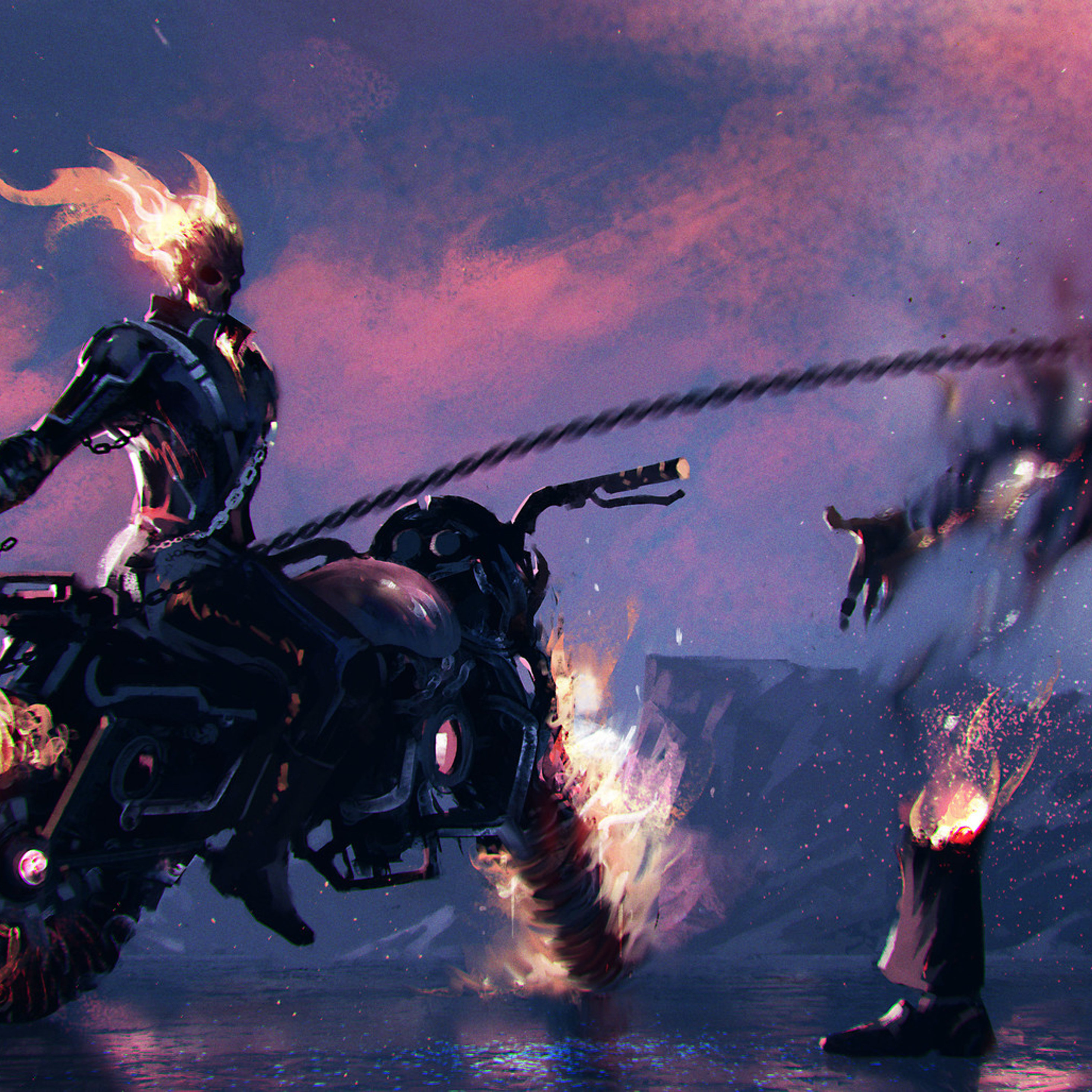2932x2932 Ghost Rider Artwork Ipad Pro Retina Display ,HD 4k Wallpapers ...