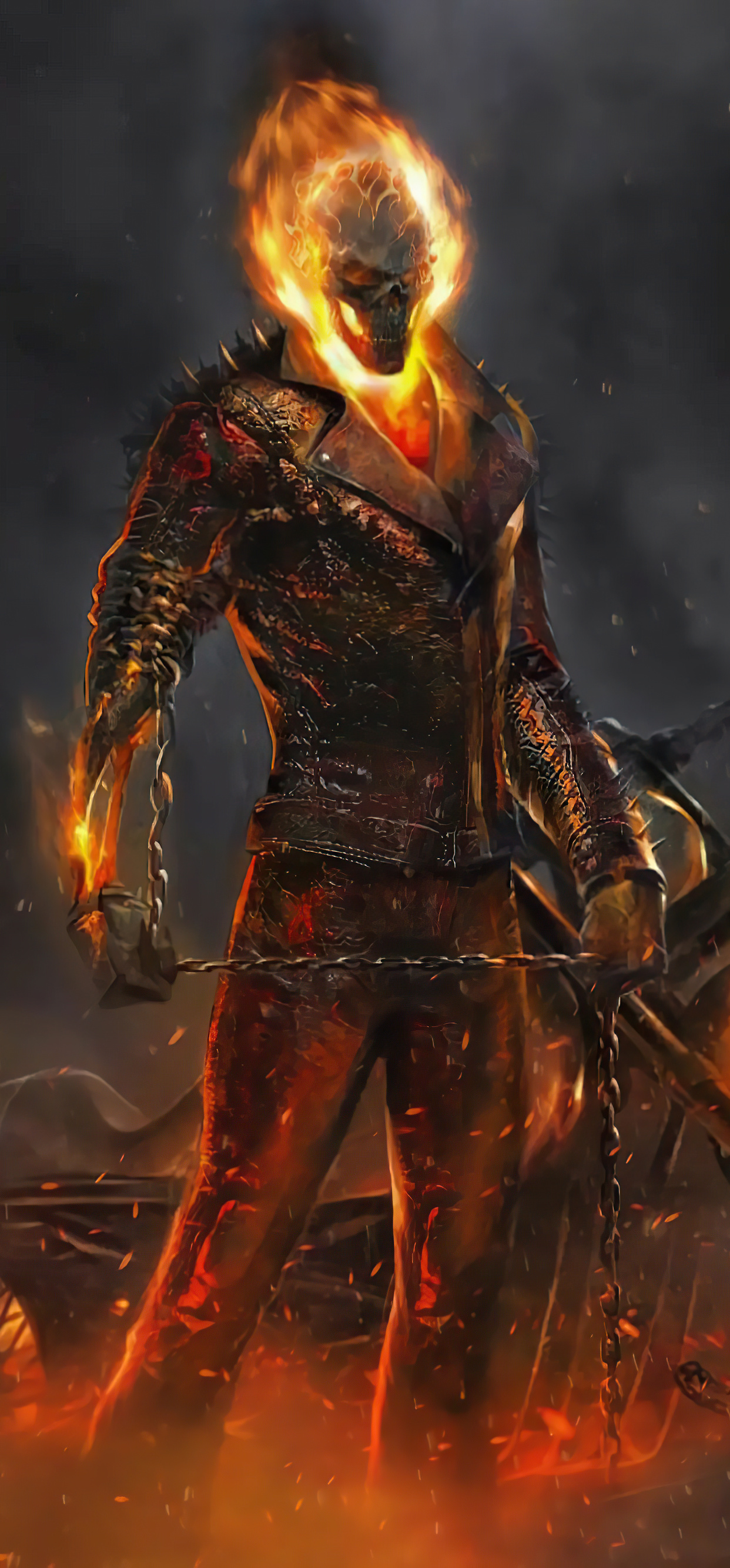 1242x2668 Ghost Rider Concept Art From Multiverse Of Madness Iphone XS ...
