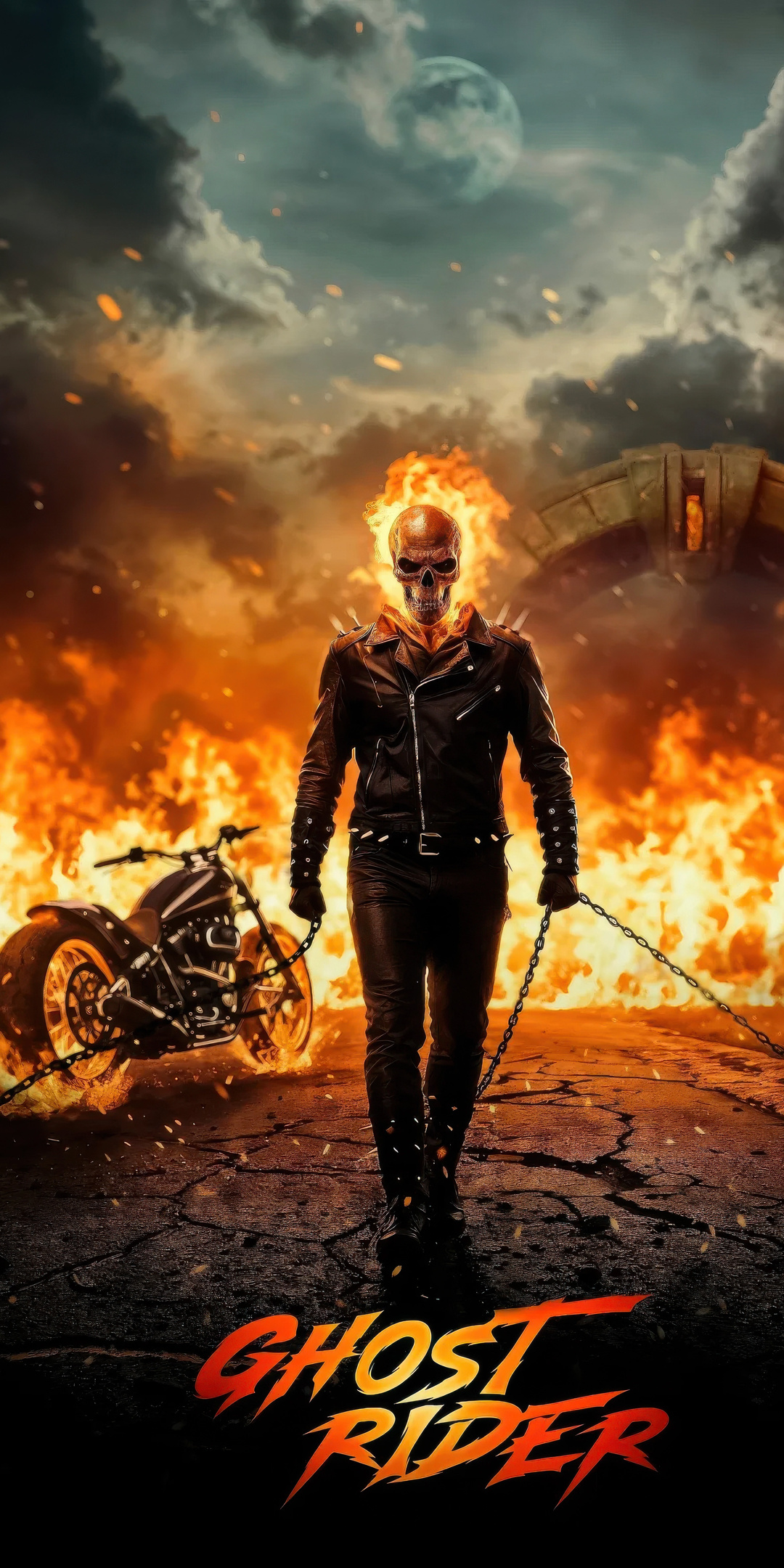 1080x2160 Ghost Rider Dark Knight Of Vengeance One Plus 5T,Honor 7x ...