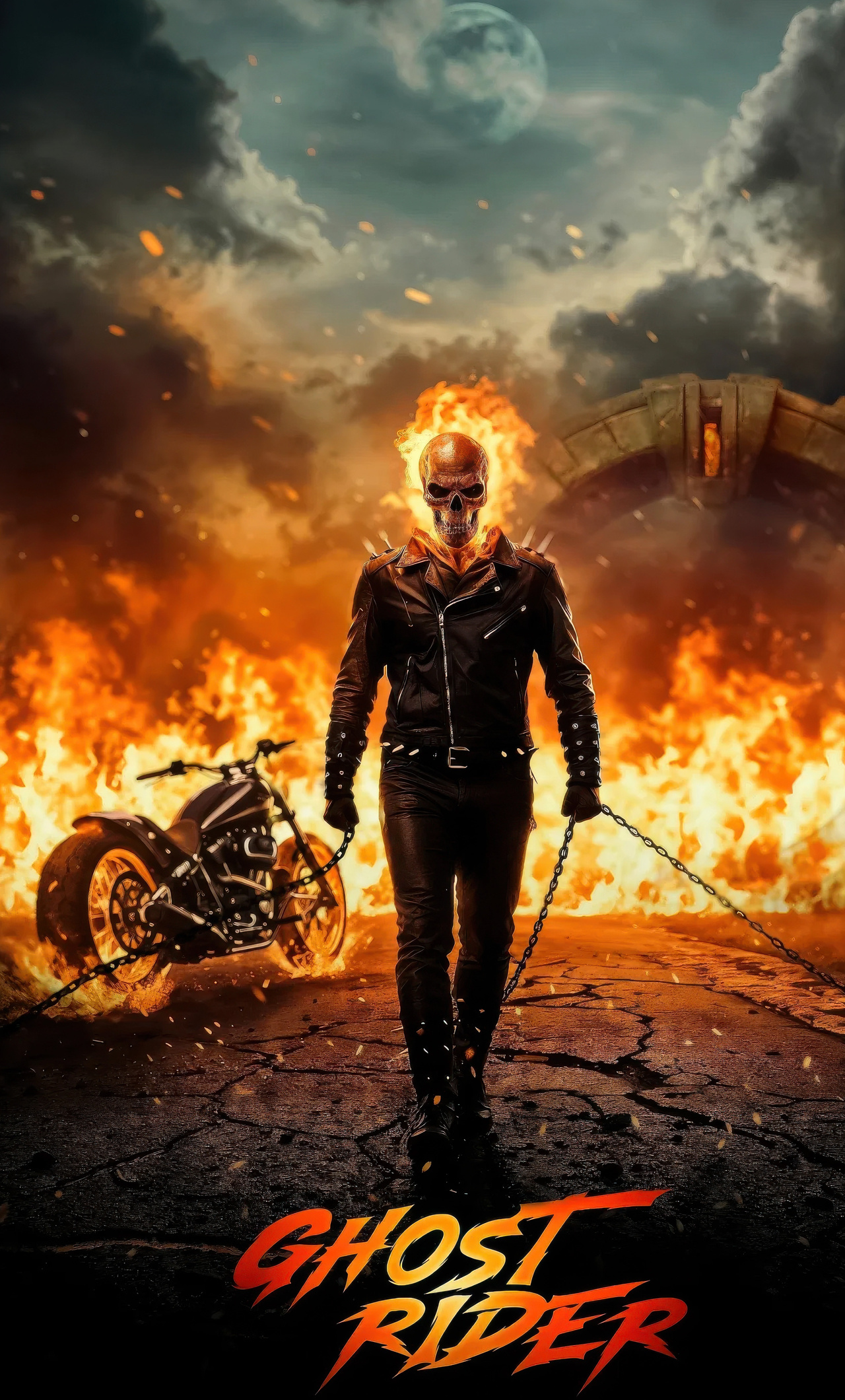 1280x2120 Ghost Rider Dark Knight Of Vengeance iPhone 6+ ,HD 4k ...