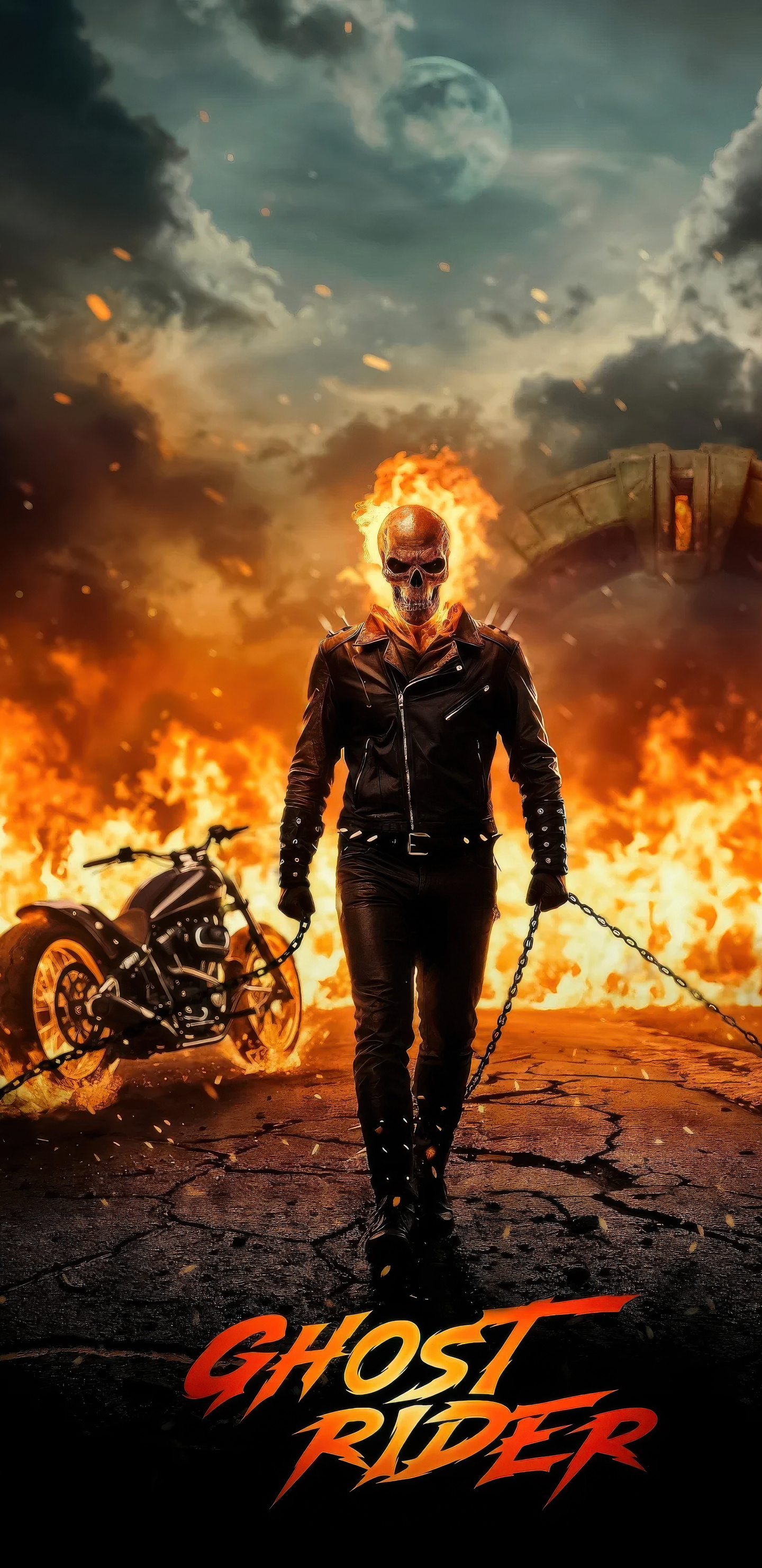1440x2960 Ghost Rider Dark Knight Of Vengeance Samsung Galaxy Note 9,8 ...