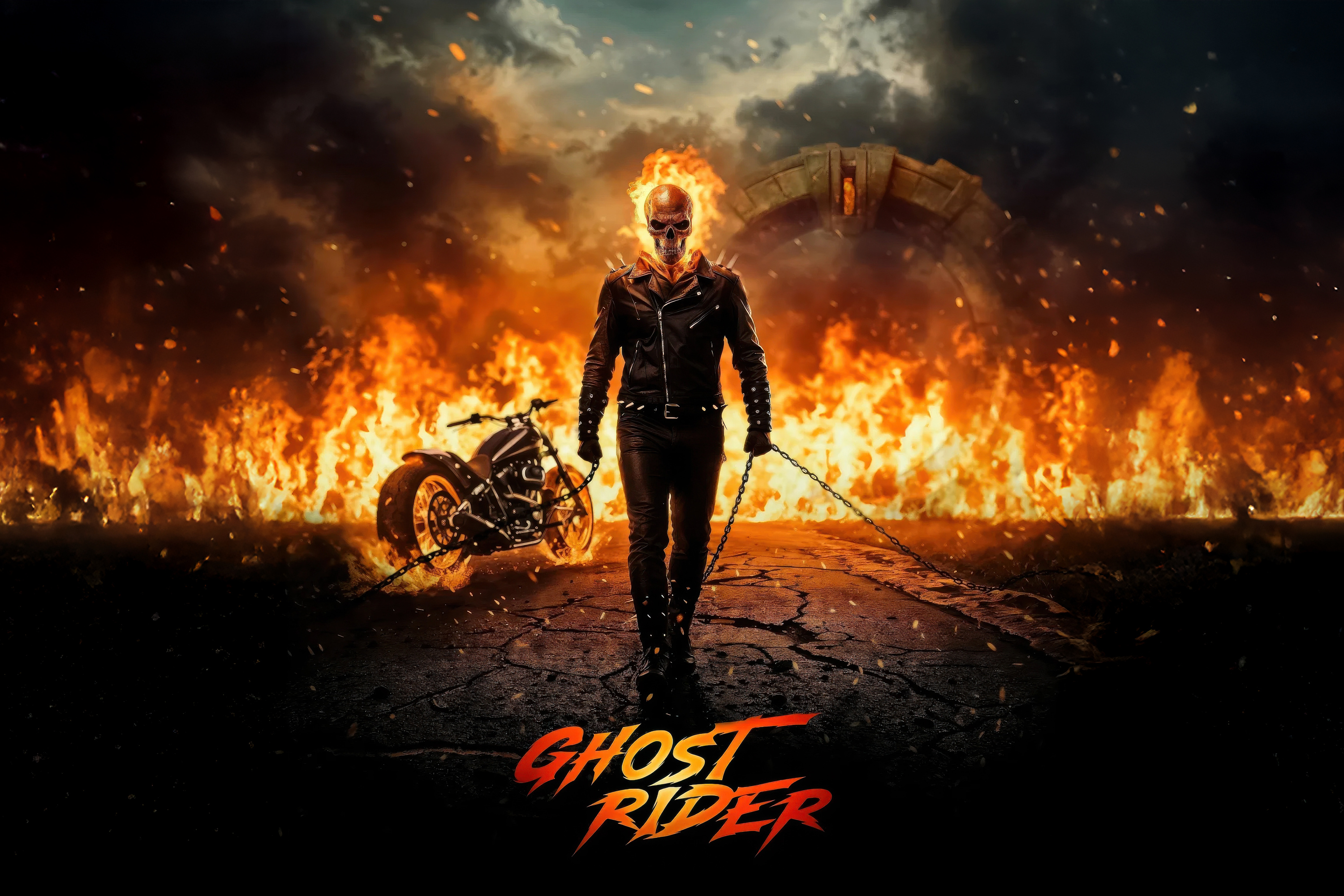 3000x2000 Ghost Rider Dark Knight Of Vengeance Wallpaper,3000x2000 ...