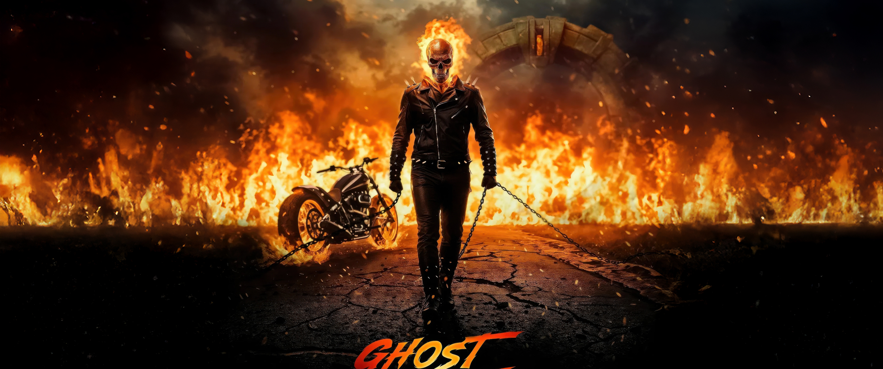 3440x1440 Ghost Rider Dark Knight Of Vengeance UltraWide Quad HD 1440P ...