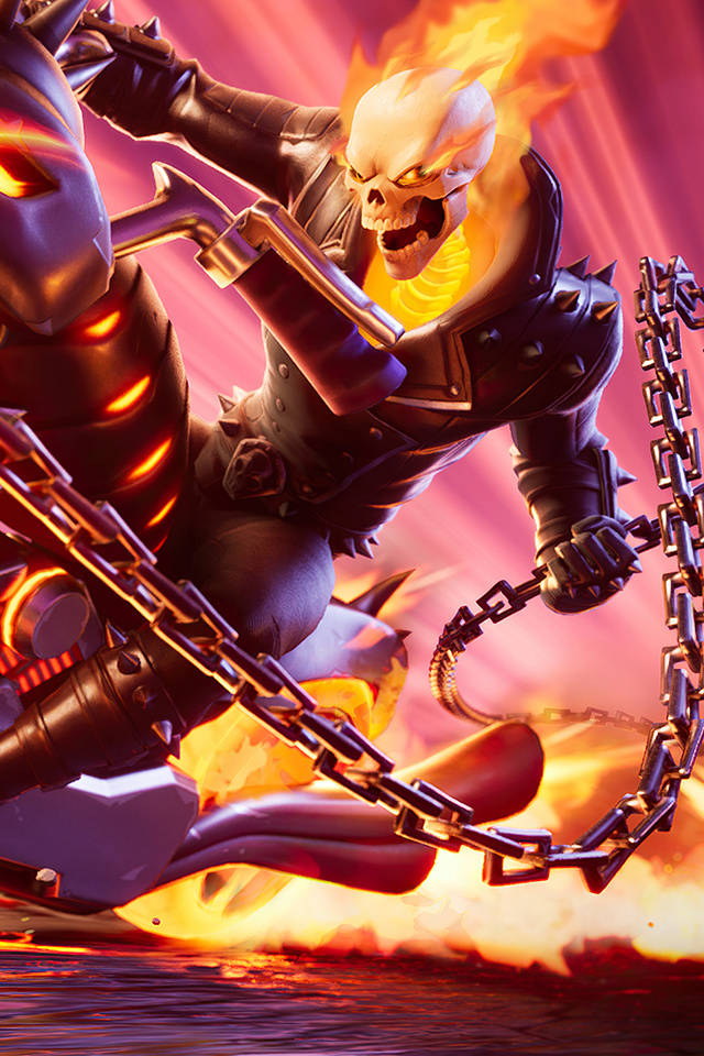 640x960 Ghost Rider Fortnite 4k iPhone 4, iPhone 4S ,HD 4k Wallpapers ...