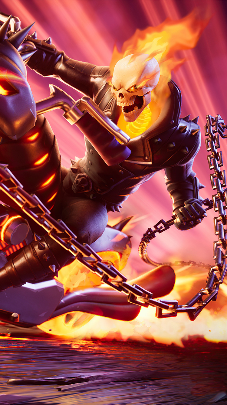 750x1334 Ghost Rider Fortnite 4k iPhone 6, iPhone 6S, iPhone 7 ,HD 4k ...