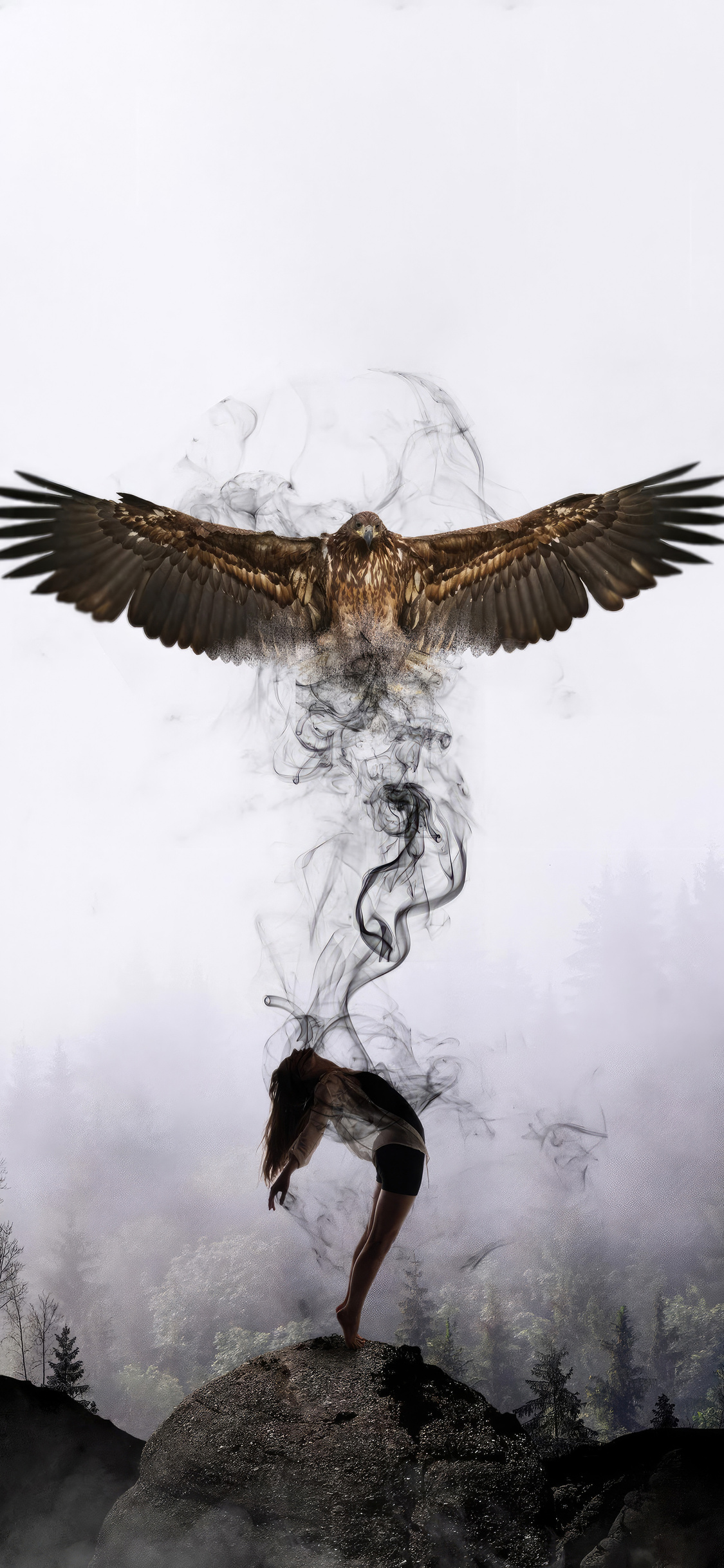 1125x2436 Girl Spirit Birds Essence One Soul Iphone XS,Iphone 10,Iphone ...