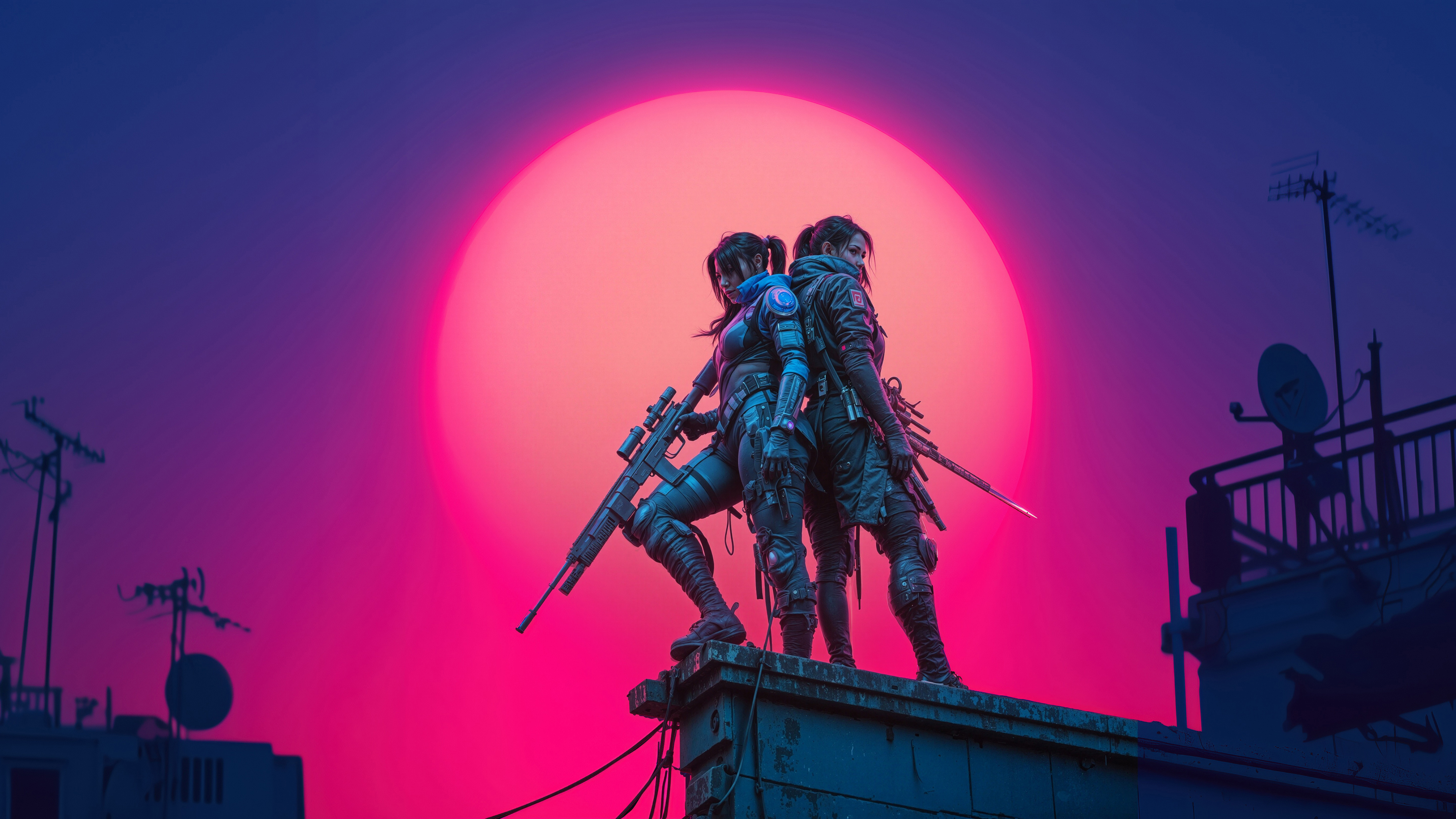 3840x2160 Girl With Guns 4K ,HD 4k Wallpapers,Images,Backgrounds,Photos ...