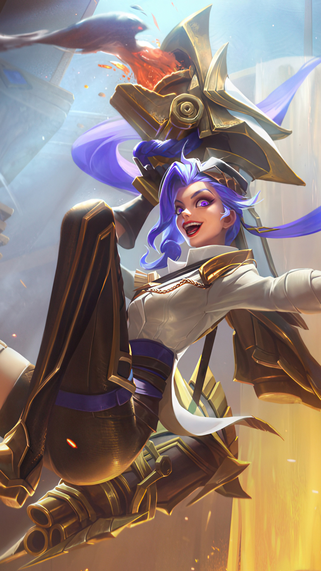 1080x1920 Glorious Jinx Splash Art Wild Rif Iphone 7,6s,6 Plus, Pixel ...