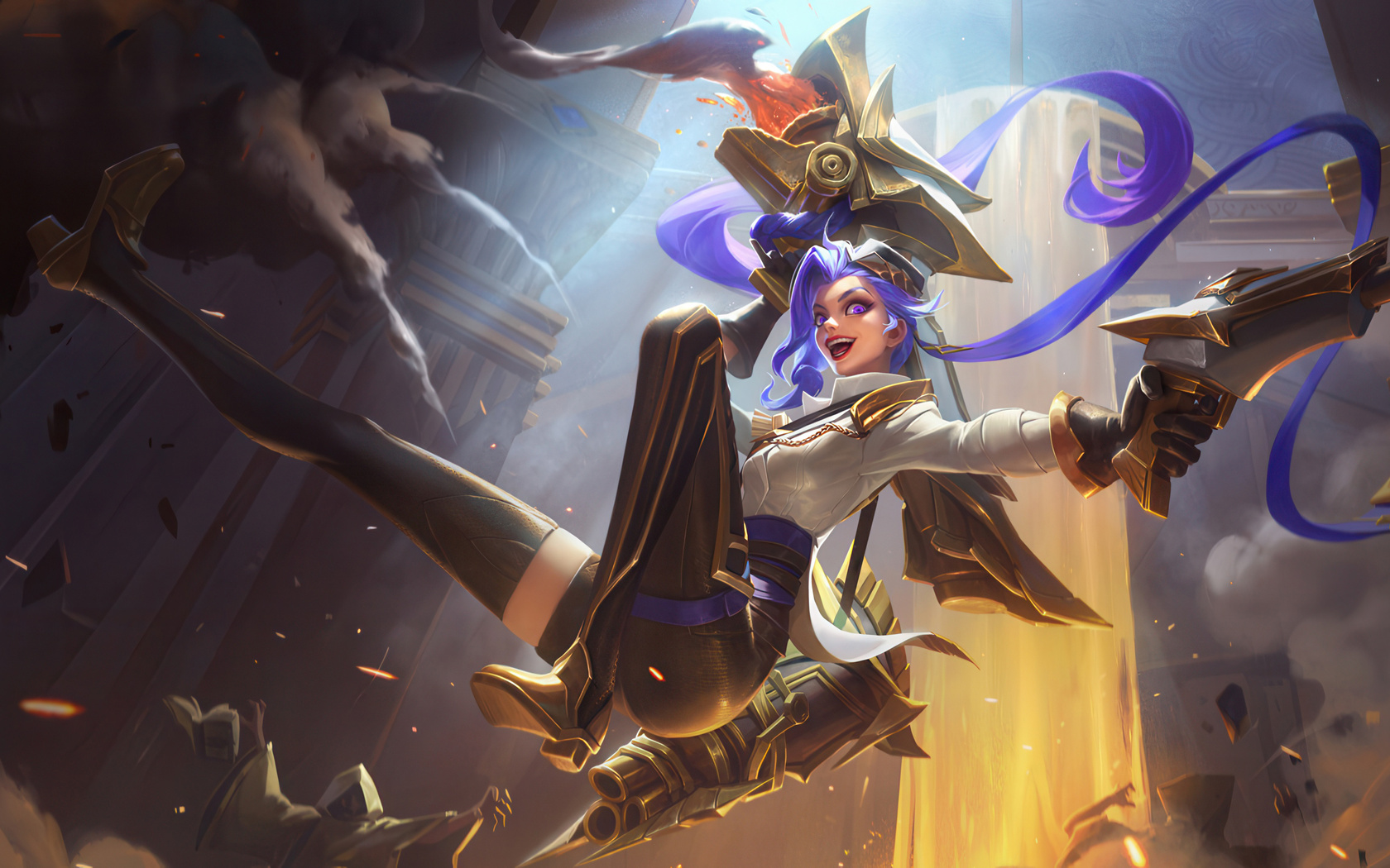 1680x1050 Glorious Jinx Splash Art Wild Rif Wallpaper,1680x1050 ...
