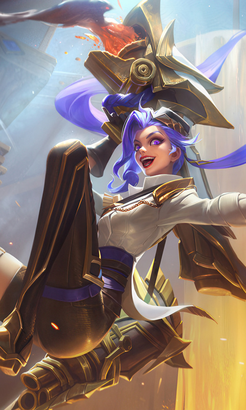 480x800 Glorious Jinx Splash Art Wild Rif Galaxy Note,HTC Desire,Nokia ...