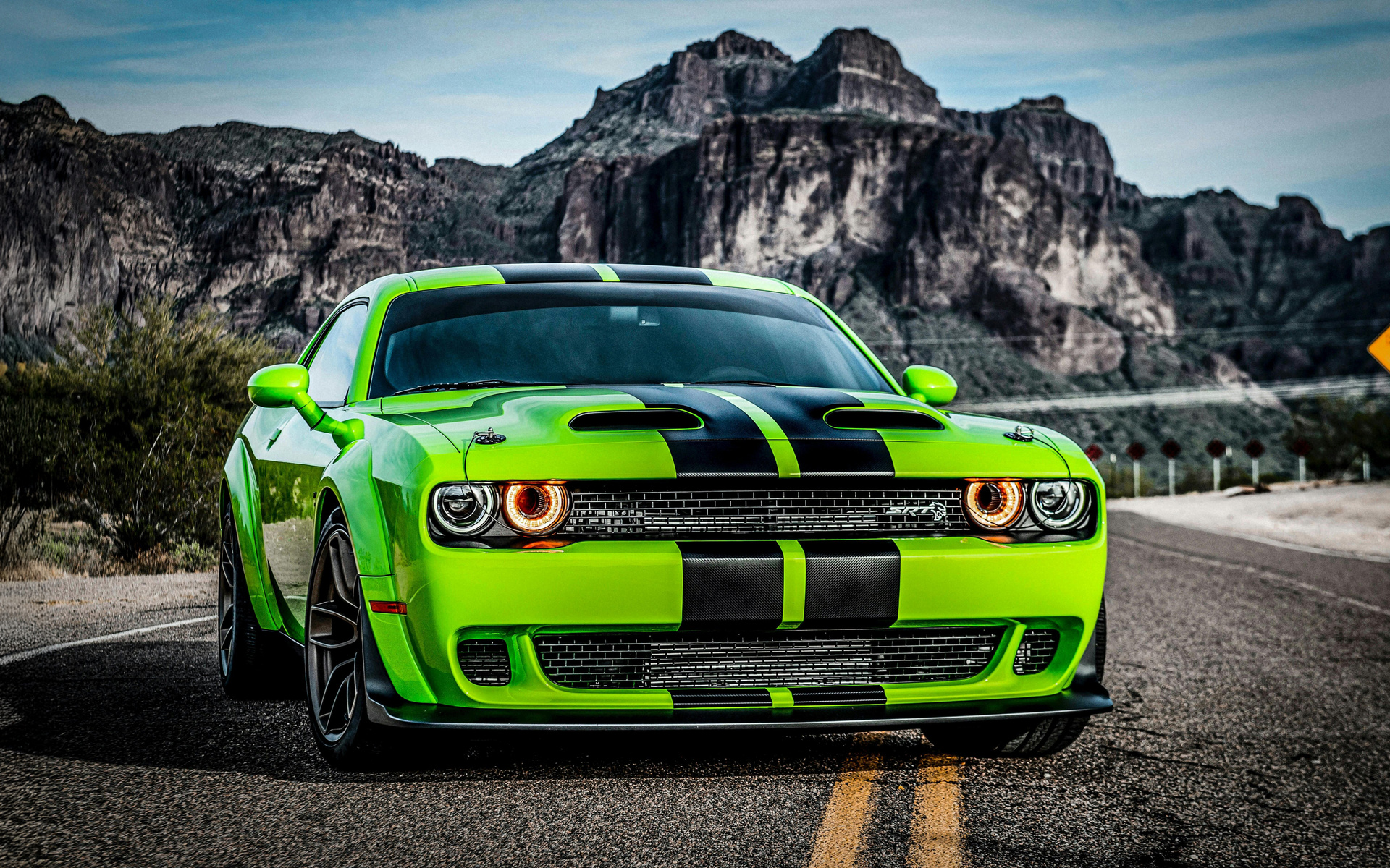 1920x1200 Glossy Green Dodge Challenger 1080P Resolution ,HD 4k ...