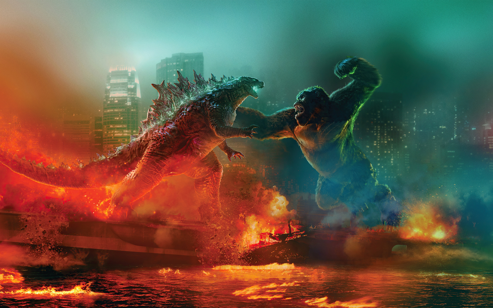 1680x1050 Godzilla Vs Kong Fight 5k Wallpaper,1680x1050 Resolution HD ...