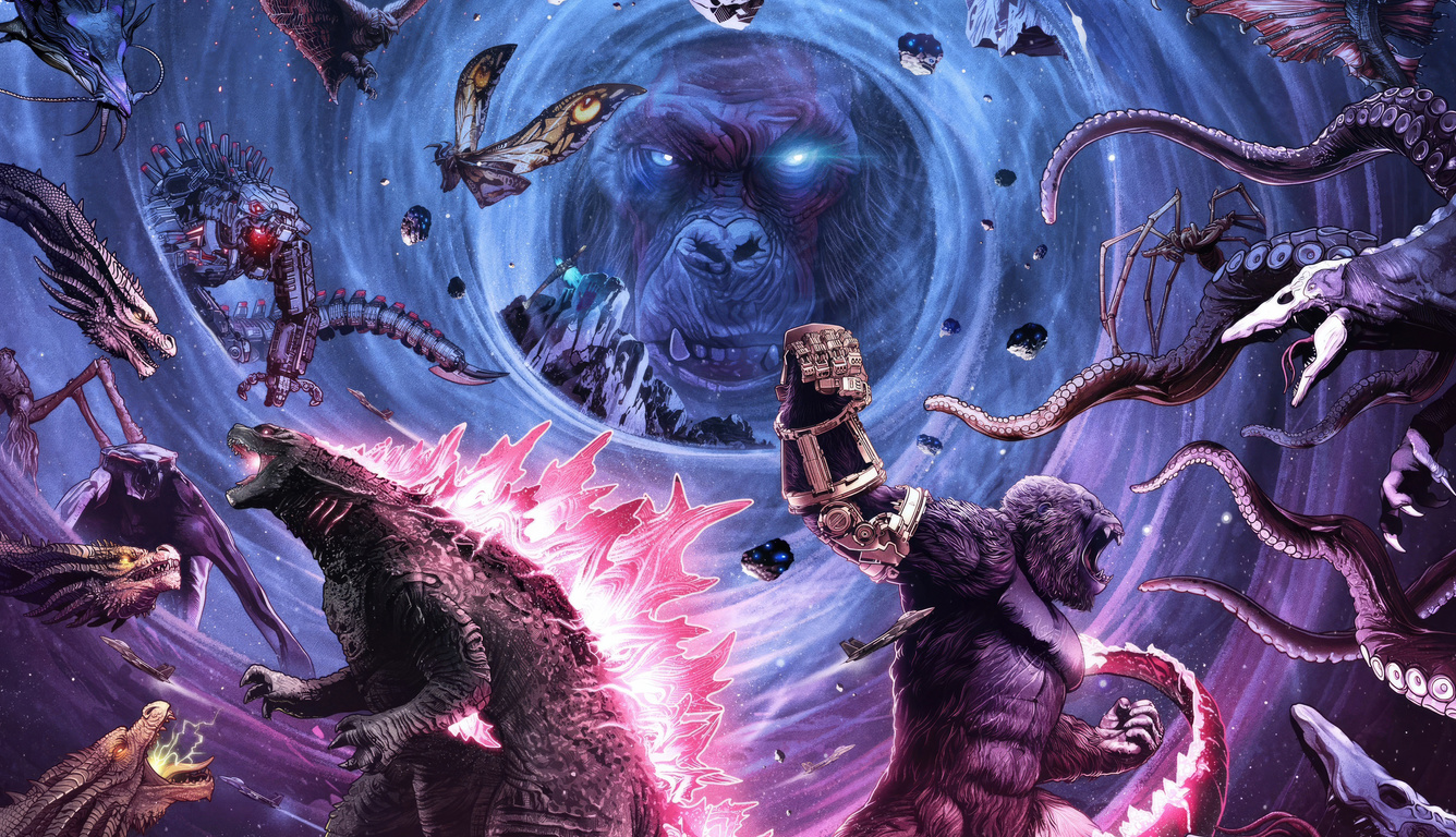 1336x768 Godzilla X Kong The New Empire Artwork 4k Laptop HD ,HD 4k Wallpapers,Images ...