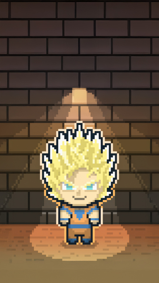 540x960 Goku 8 Bit Unleashed Wallpaper,540x960 Resolution HD 4k ...