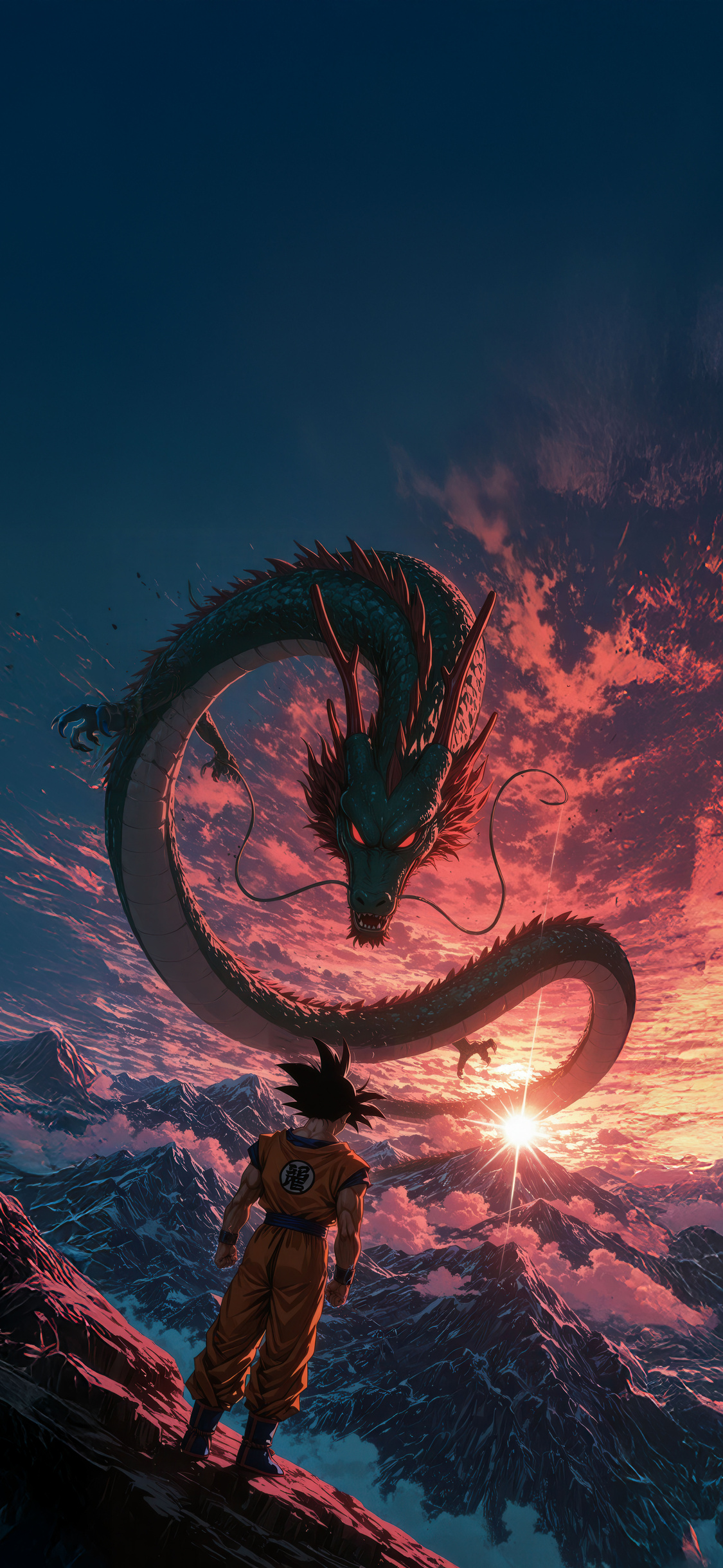 1125x2436 Goku Faces Shenron Iphone XS,Iphone 10,Iphone X ,HD 4k ...