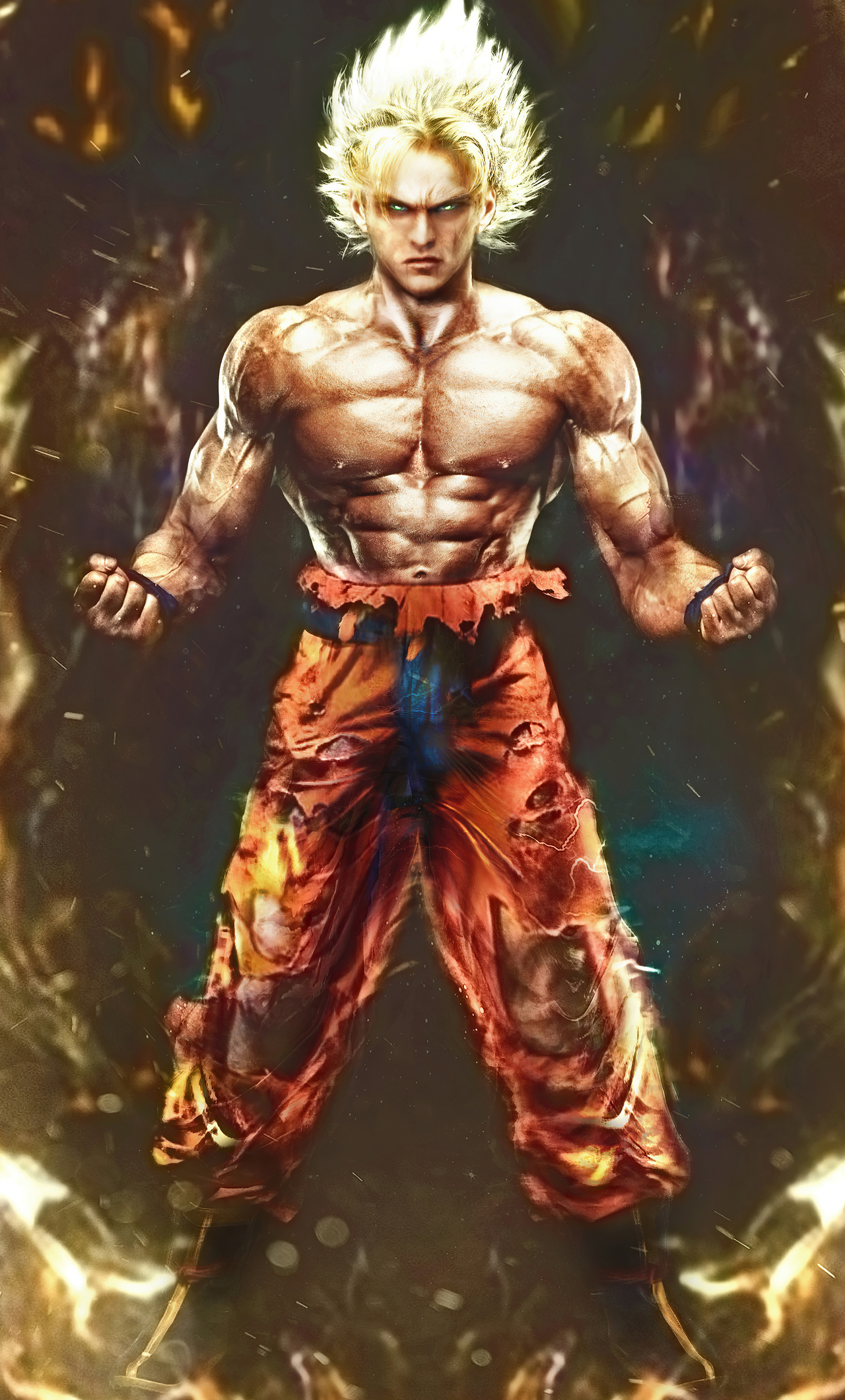 1280x2120 Goku Fire 2020 iPhone 6+ ,HD 4k Wallpapers,Images,Backgrounds ...