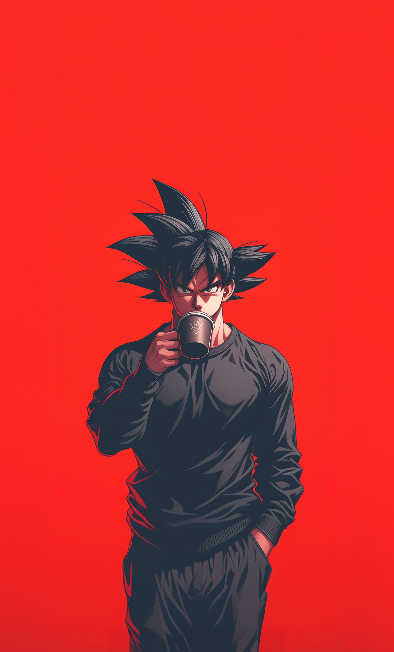 1280x2120 Goku Recharging With Coffee iPhone 6+ ,HD 4k Wallpapers ...