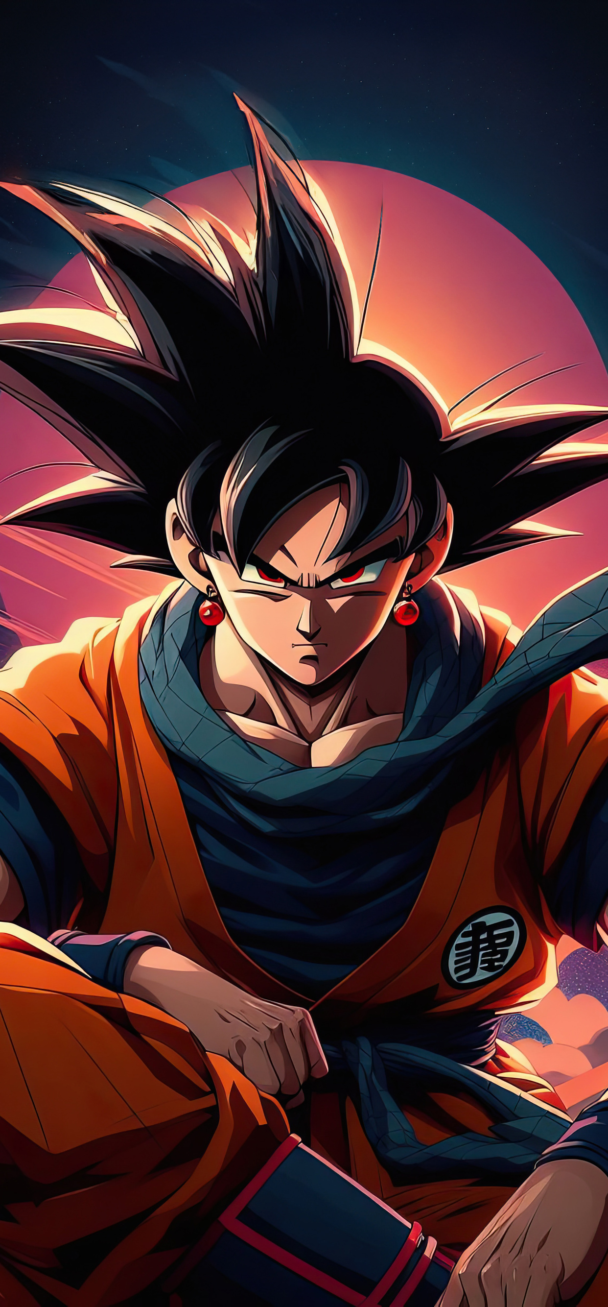 1242x2668 Goku Sitting Cross Legged Iphone XS MAX ,HD 4k Wallpapers ...