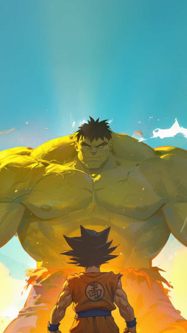 640x1136 Goku Vs Hulk iPhone 5,5c,5S,SE ,Ipod Touch ,HD 4k Wallpapers ...