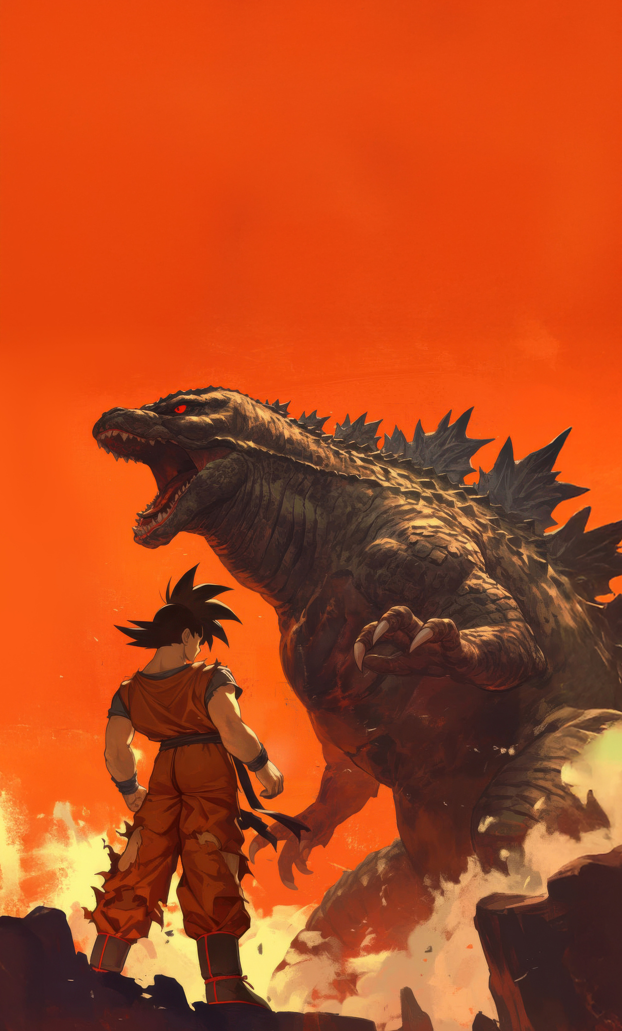 1280x2120 Goku X Godzilla iPhone 6+ ,HD 4k Wallpapers,Images ...