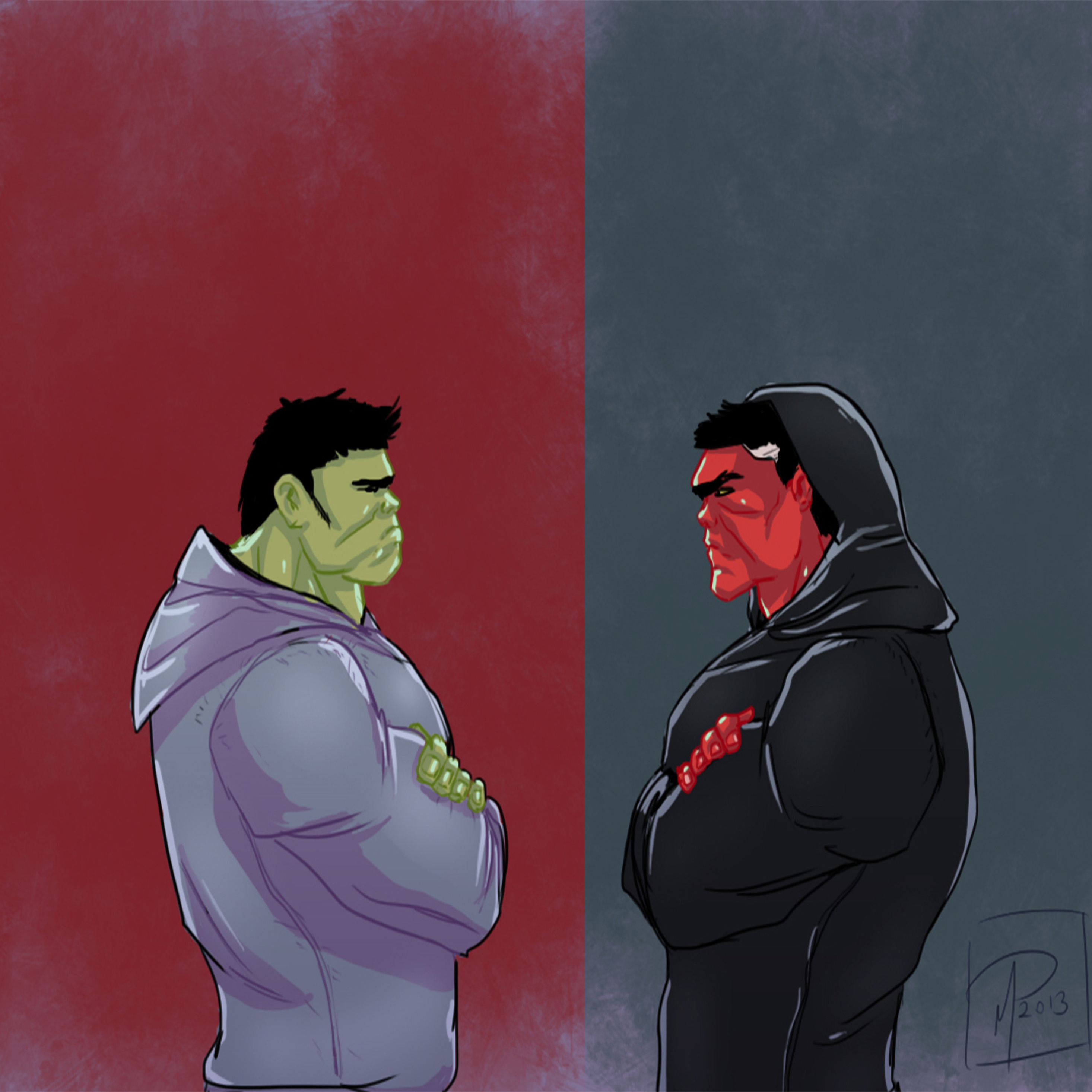 2932x2932 Green And Red Hulk Artwork Ipad Pro Retina Display ,HD 4k ...