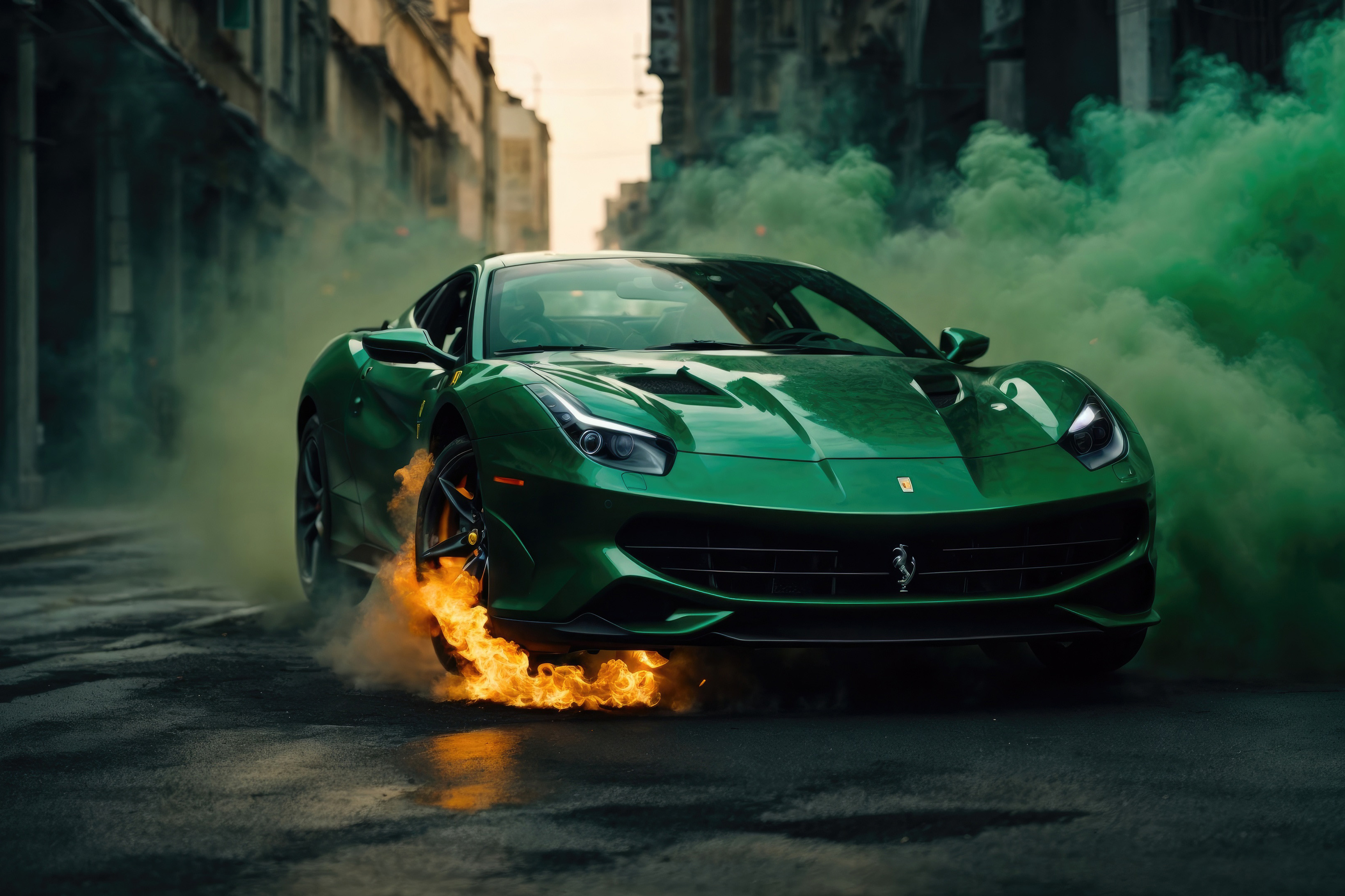 3840x2560 Green Ferrari 488 Pista 4k 3840x2560 Resolution HD 4k Wallpapers, Images, Backgrounds ...
