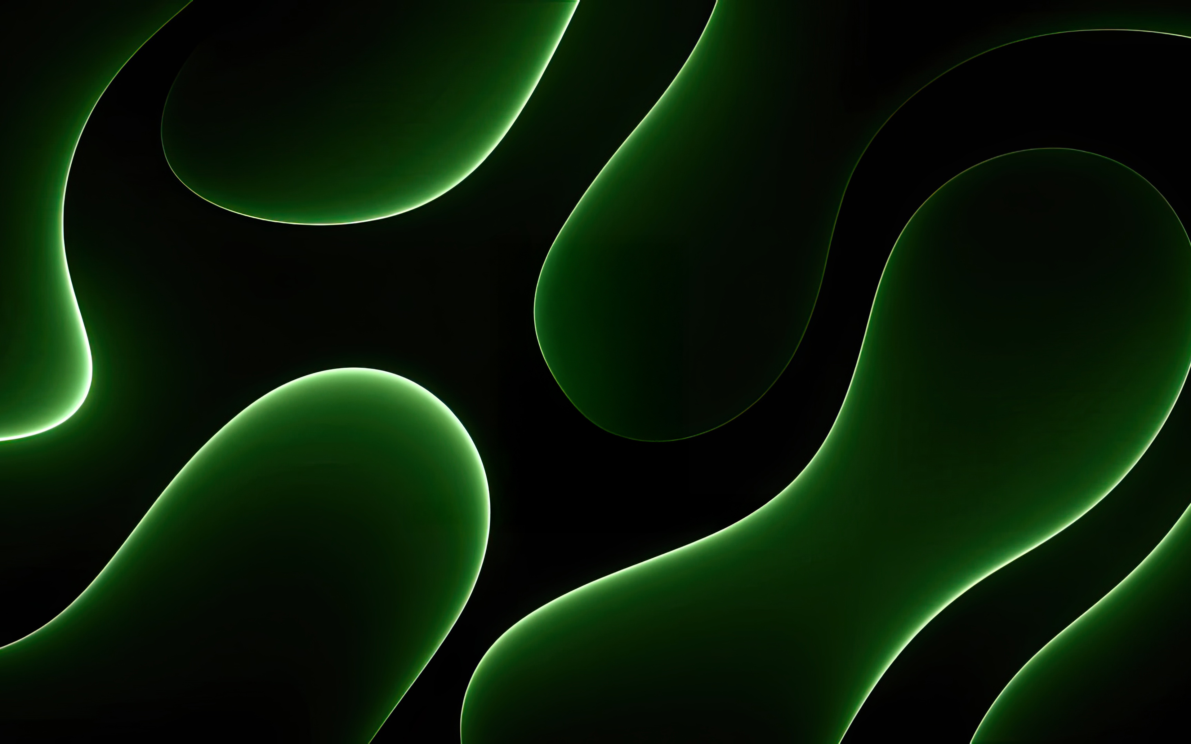 3840x2400 Green Fluorescent Patterns 4K ,HD 4k Wallpapers,Images ...